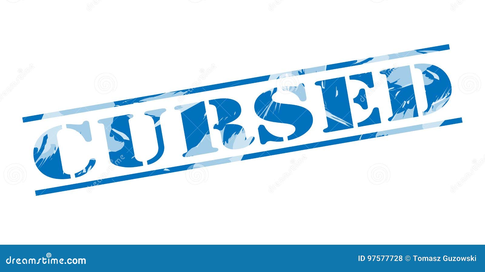 Cursed Rubber Stamp Vector Illustration | CartoonDealer.com #83646466