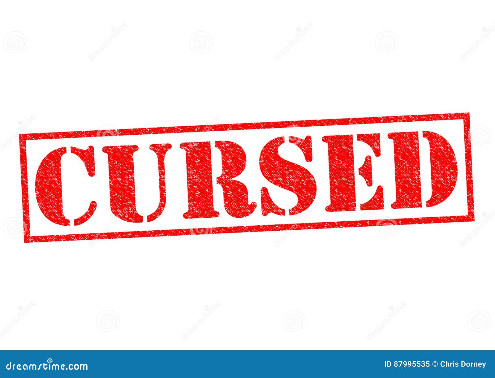 Cursed Rubber Stamp Vector Illustration | CartoonDealer.com #83646530