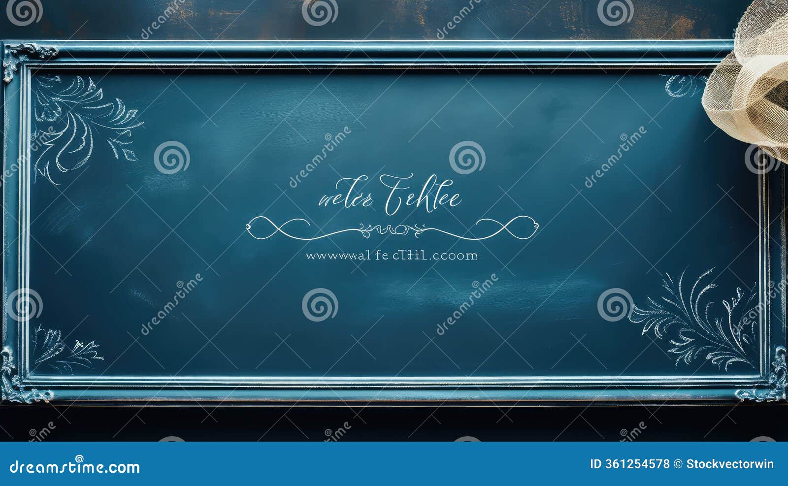 Cursive editable text blue stock illustration. Illustration of ...