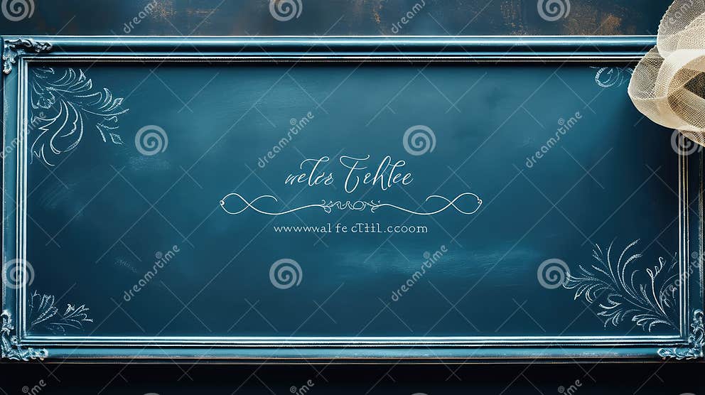 Cursive editable text blue stock illustration. Illustration of ...