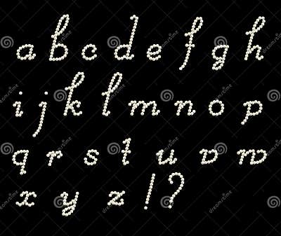 Cursive latin letters stock illustration. Illustration of cursive ...