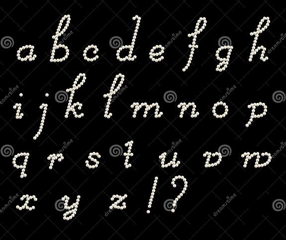 Cursive latin letters stock illustration. Illustration of cursive ...