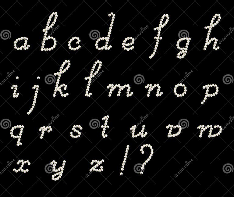 Cursive latin letters stock illustration. Illustration of cursive ...