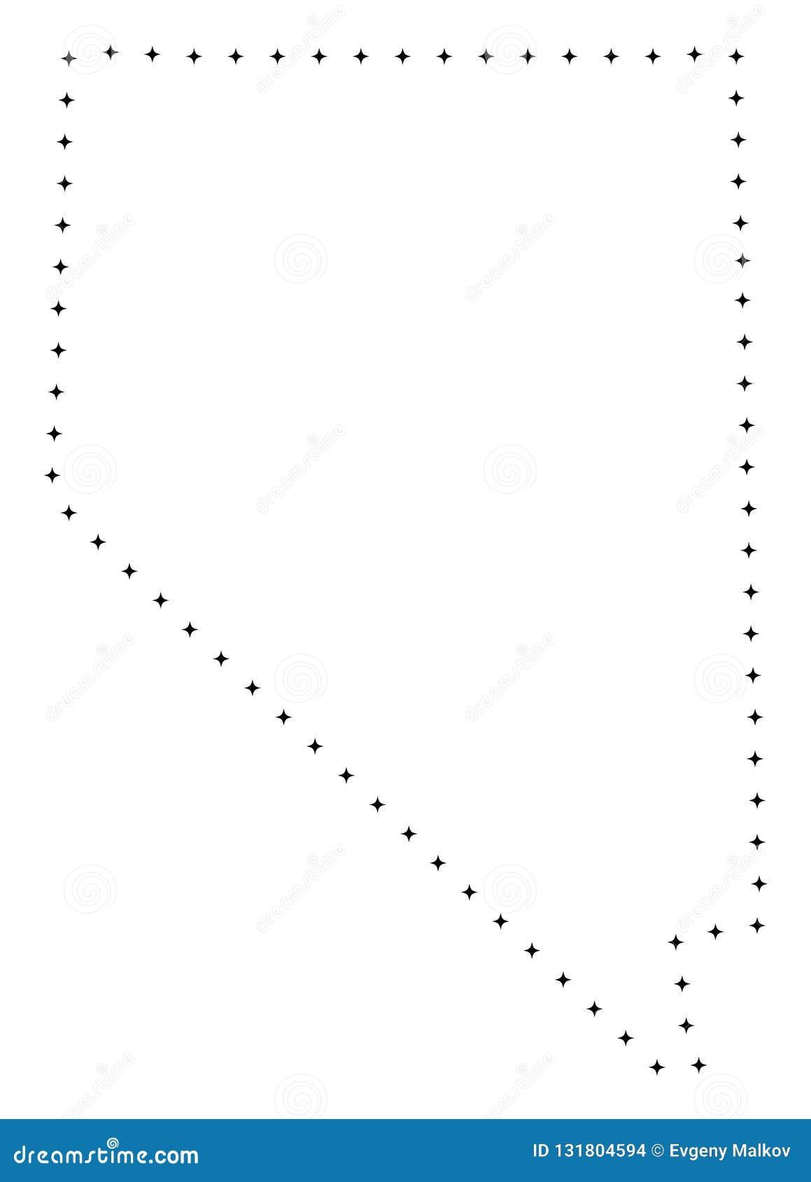 Curso Pontilhado Nevada State Map Ilustração do Vetor - Ilustração de ...