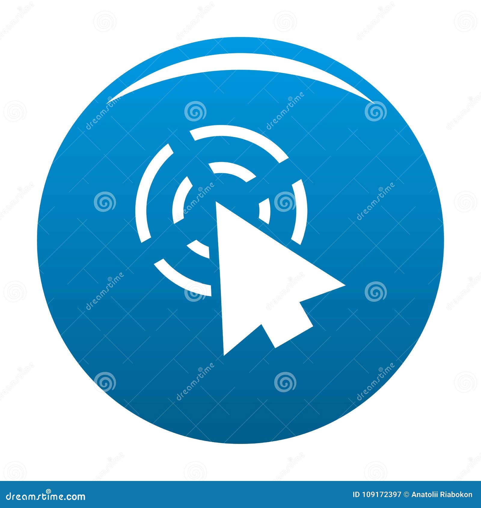 Cursor App Icon Blue Vector Stock Vector - Illustration of choice ...