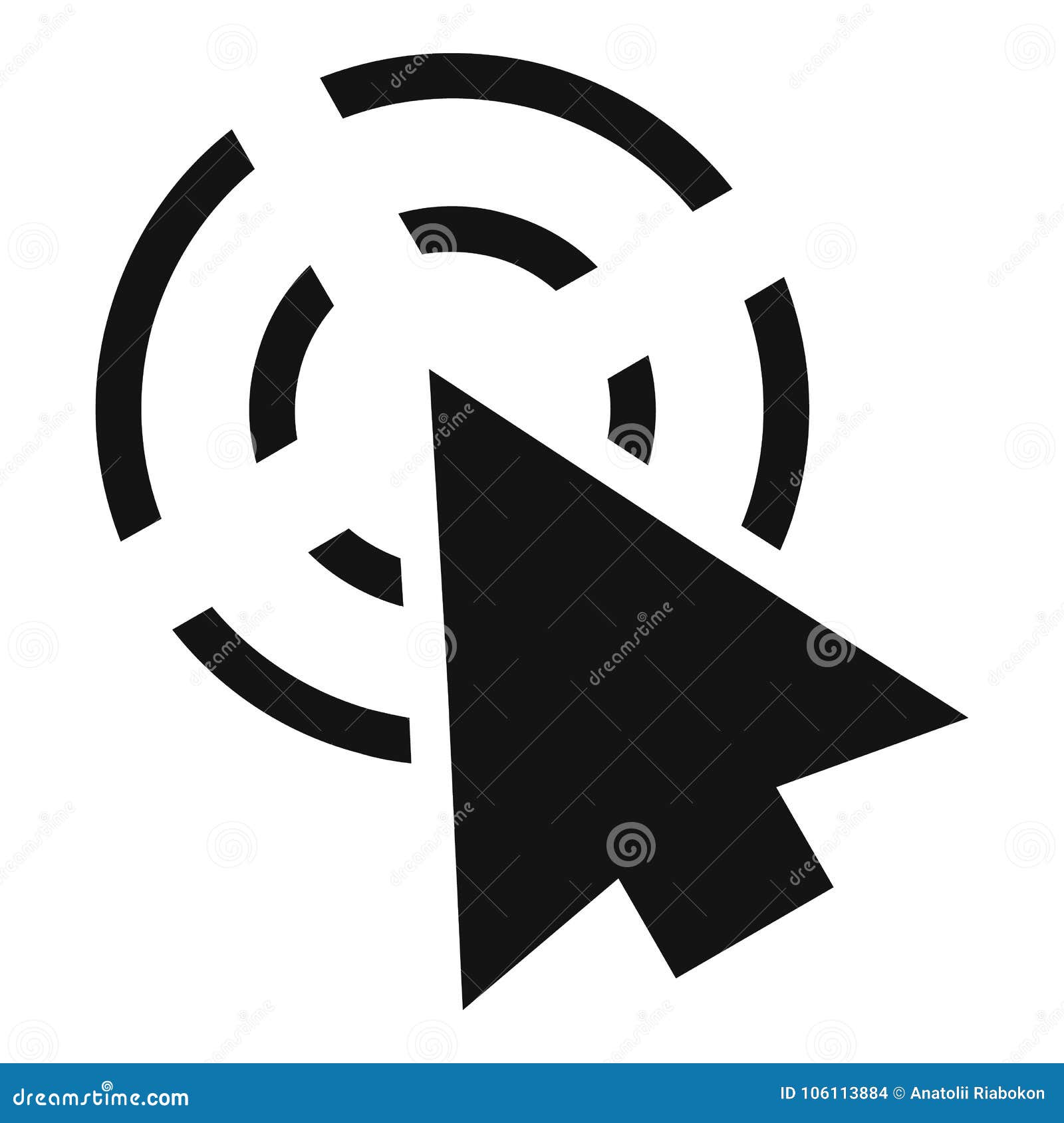 Cursor App Icon, Simple Black Style Stock Vector - Illustration of ...