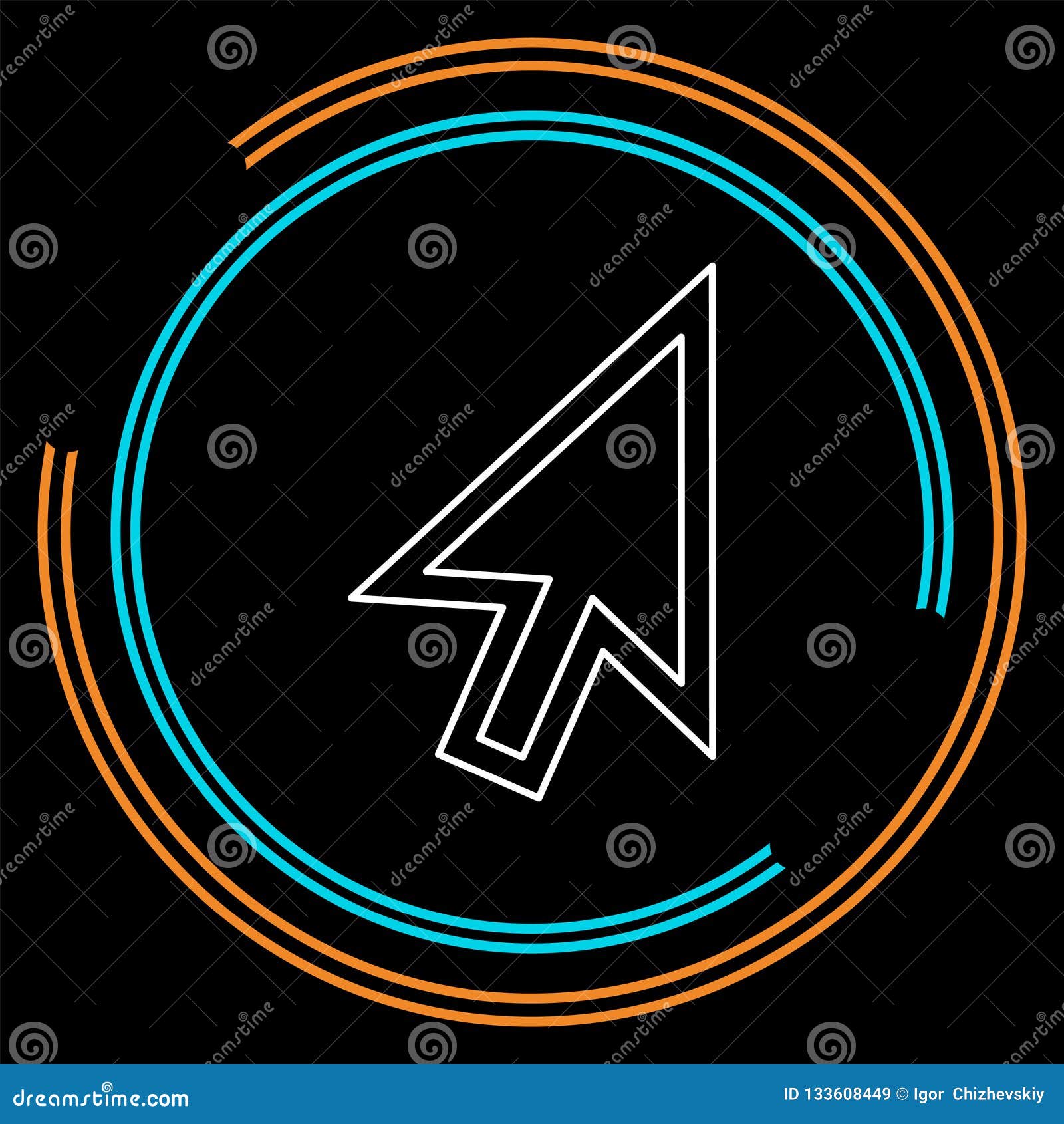 Cursor Arrow, Computer Cursor - Symbol Stock Vector - Illustration of ...