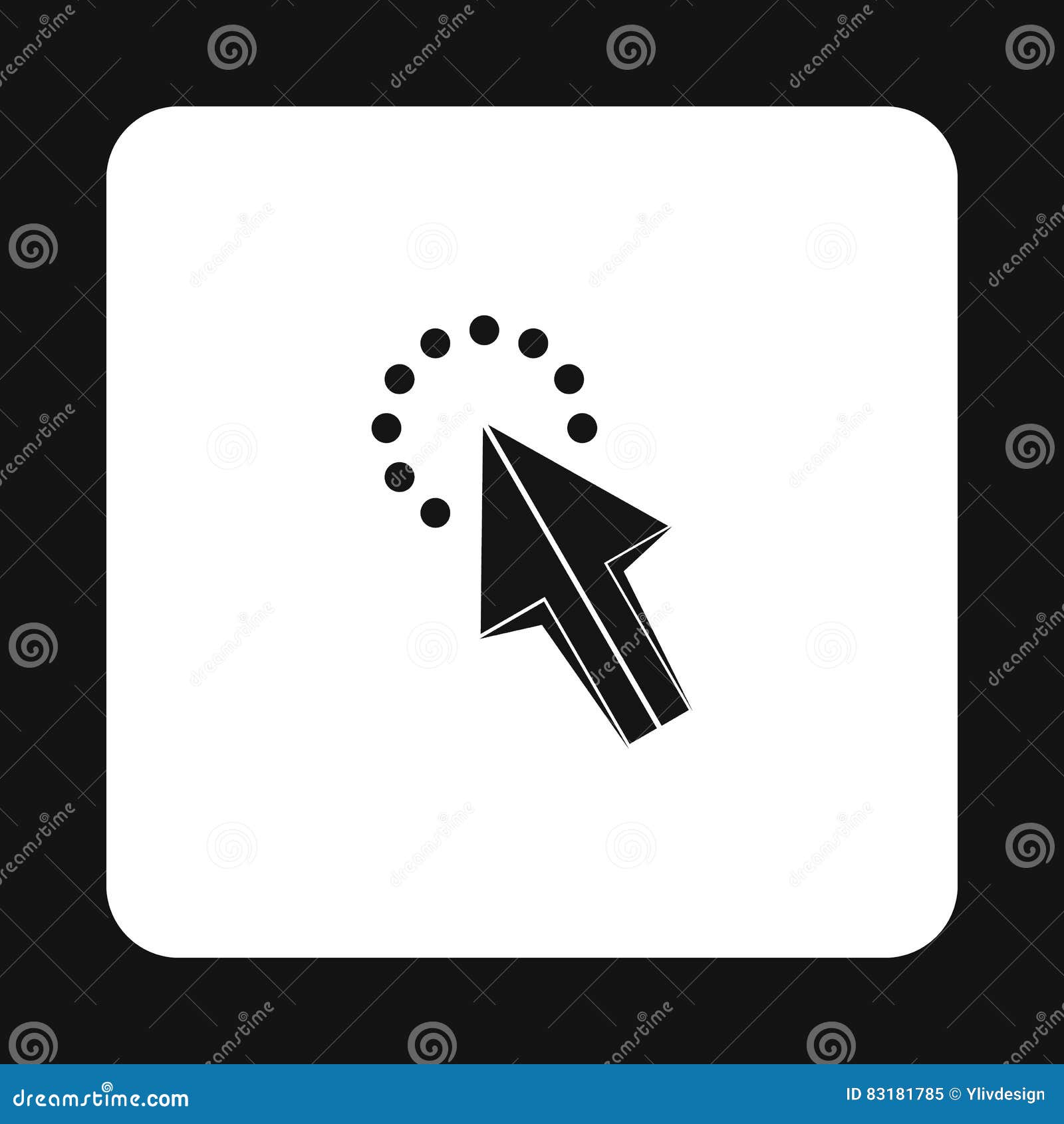 Cursor Arrow Waiting Icon, Simple Style Stock Vector - Illustration of ...