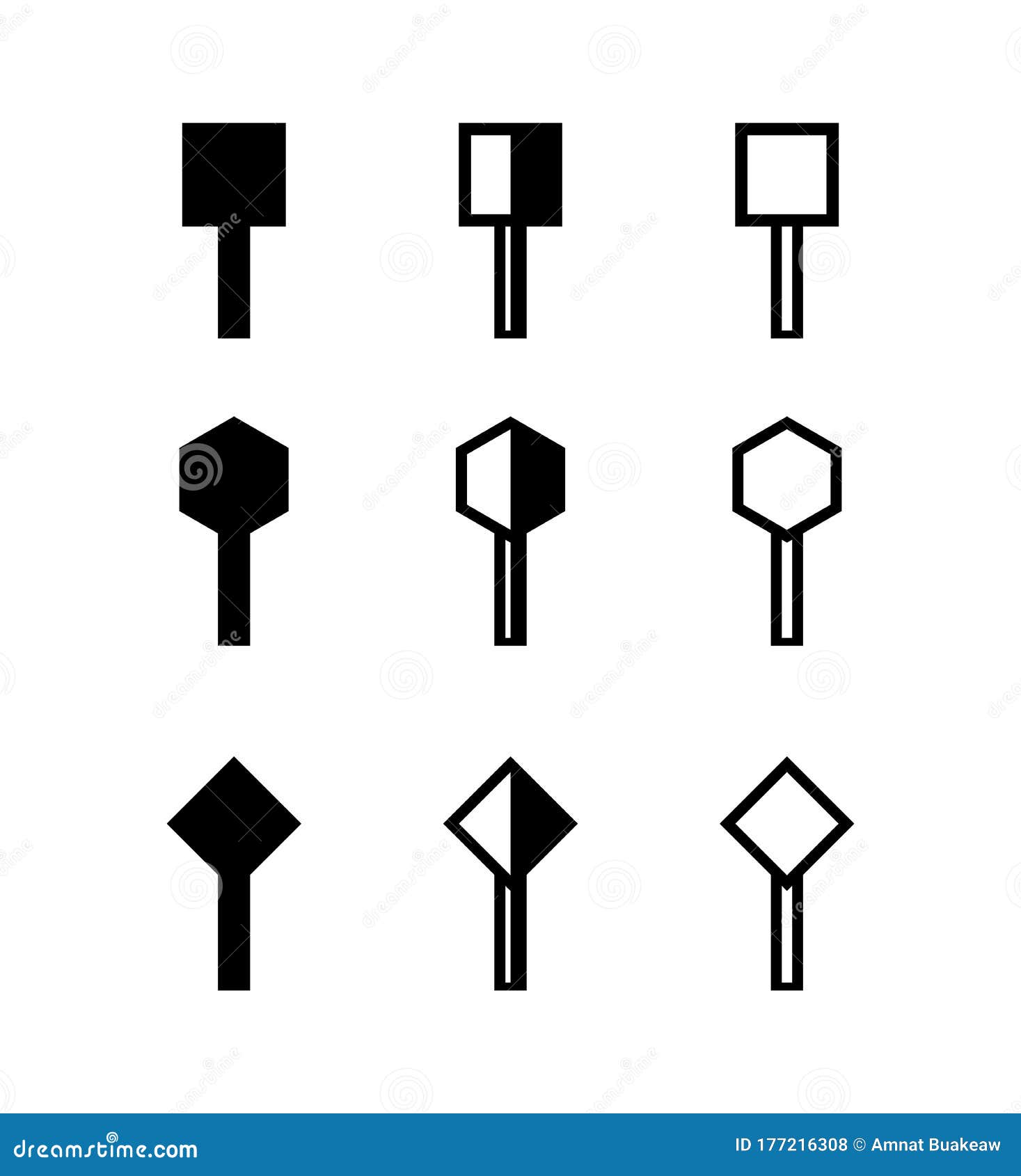 Cursor Black Simple Icon Isolated on White, Cursor Symbol for Pointer ...