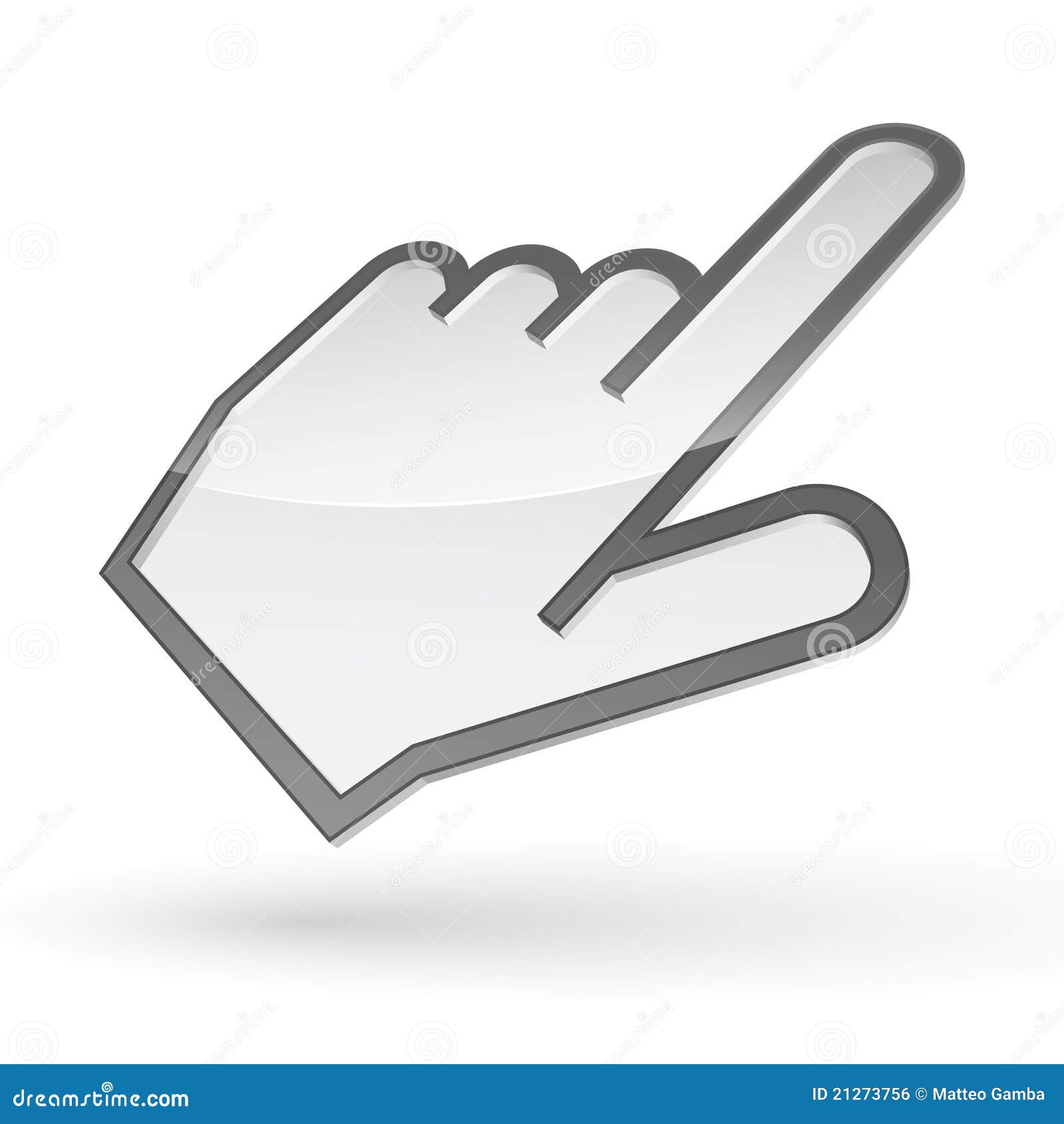 Cursor canhoto ilustração do vetor. Ilustração de objeto - 21273756