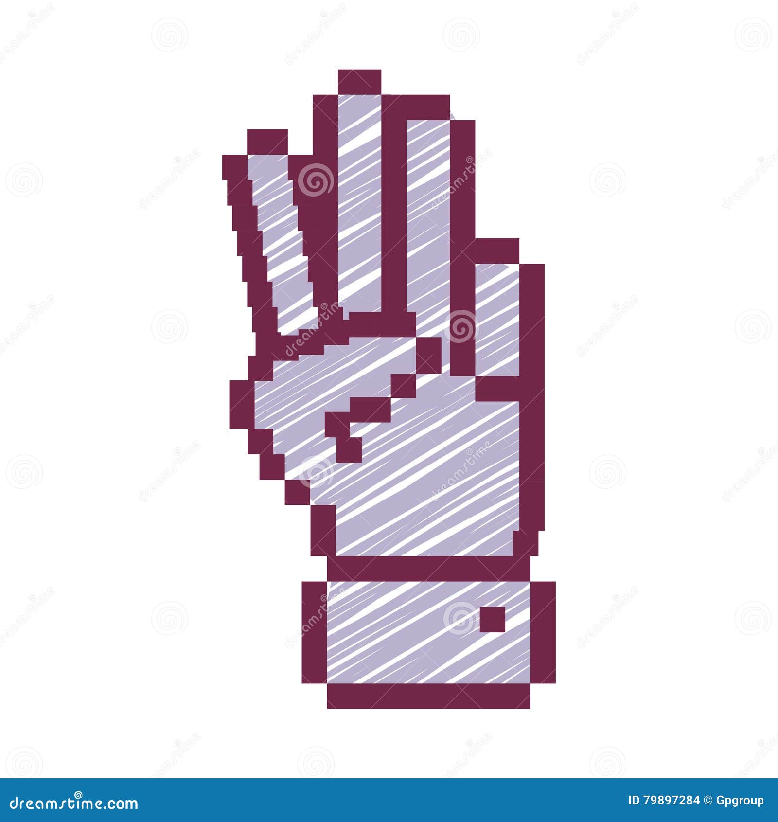 Cursor Concept in Form of Hand Shape Stock Vector - Illustration of ...