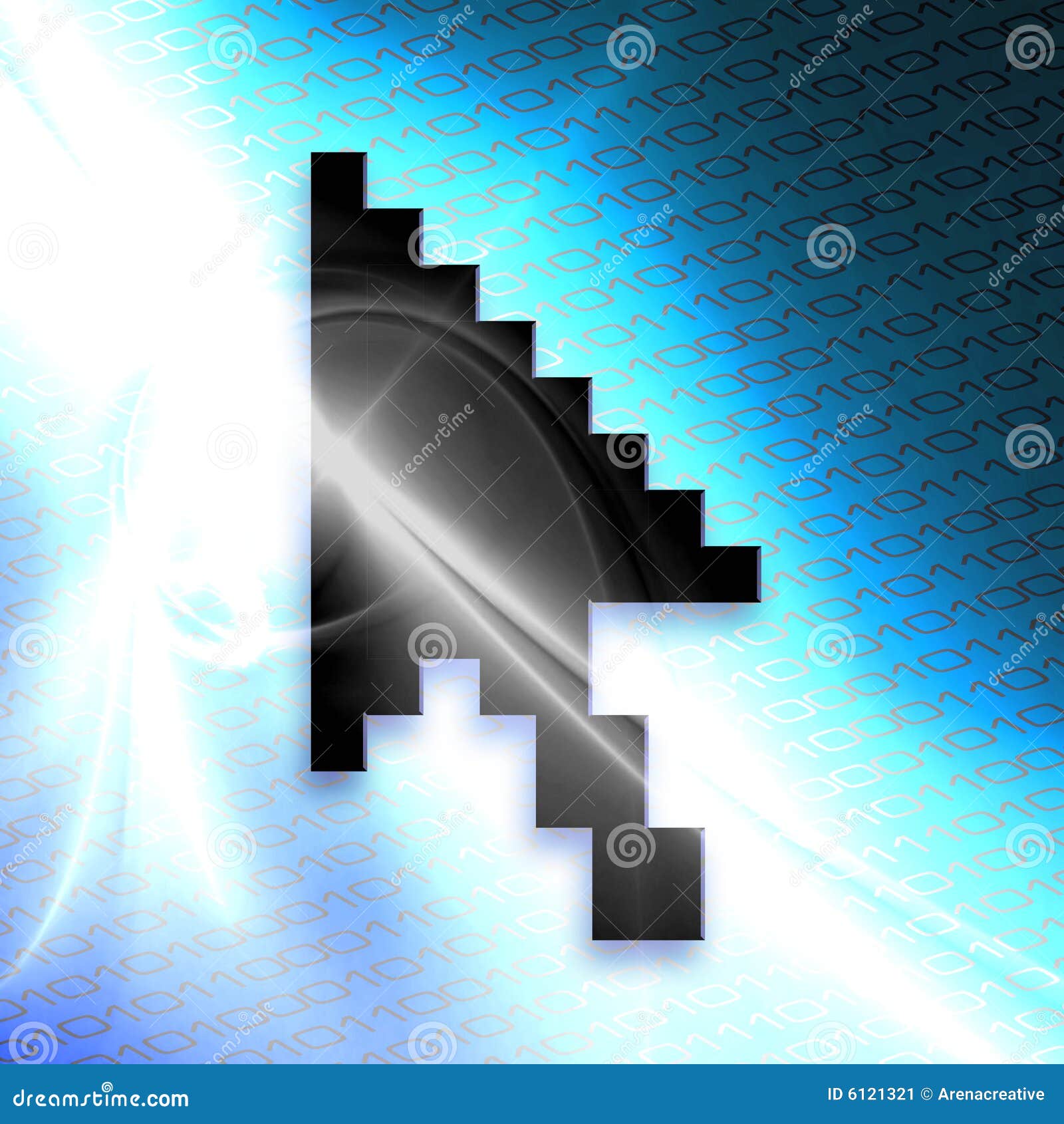 Cursor da seta do rato ilustração stock. Ilustração de tela - 6121321