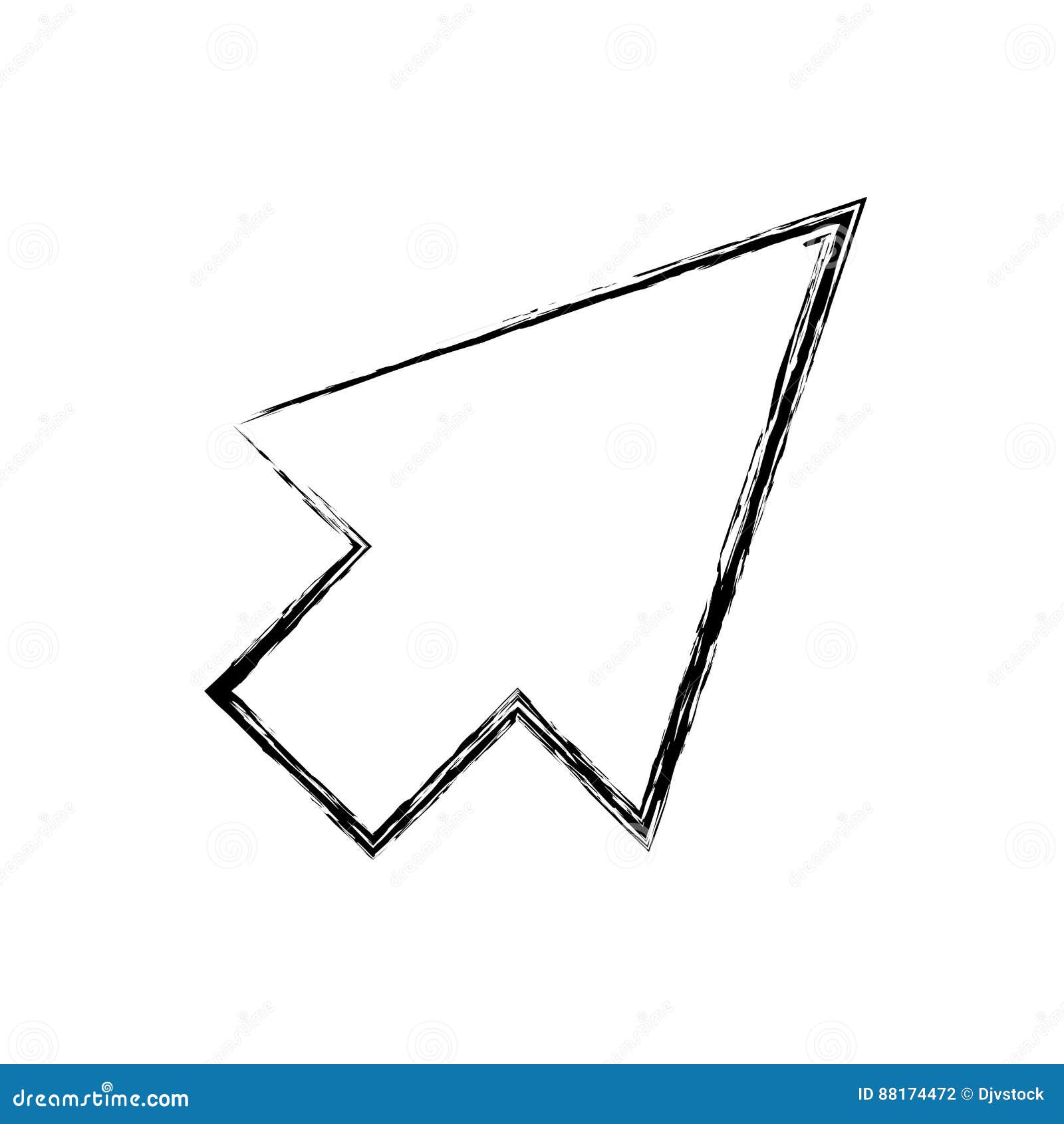 Cursor De La Flecha Del Tecleo Stock de ilustración - Ilustración de ...