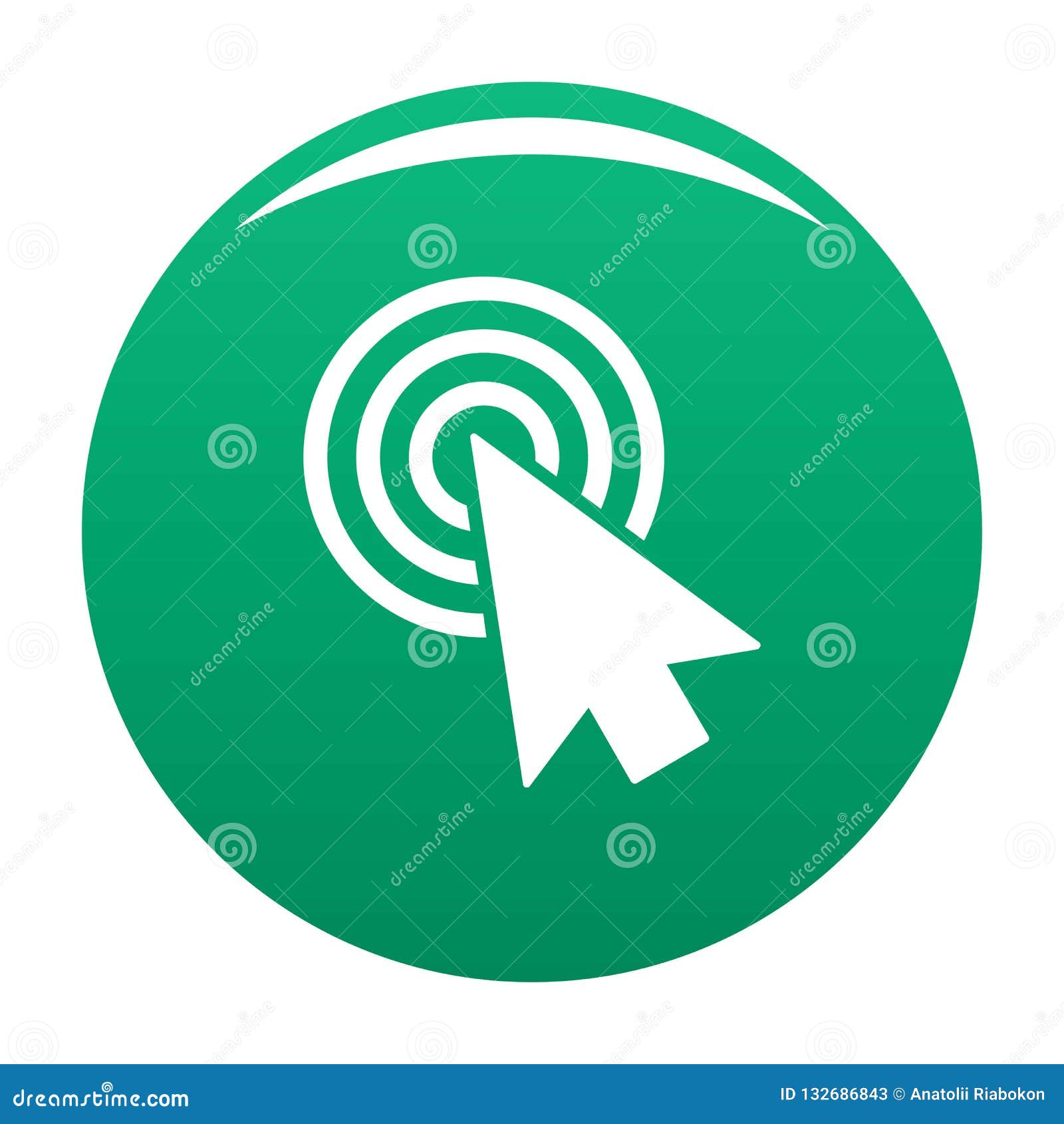 Cursor Design Element Icon Vector Green Stock Vector - Illustration of ...