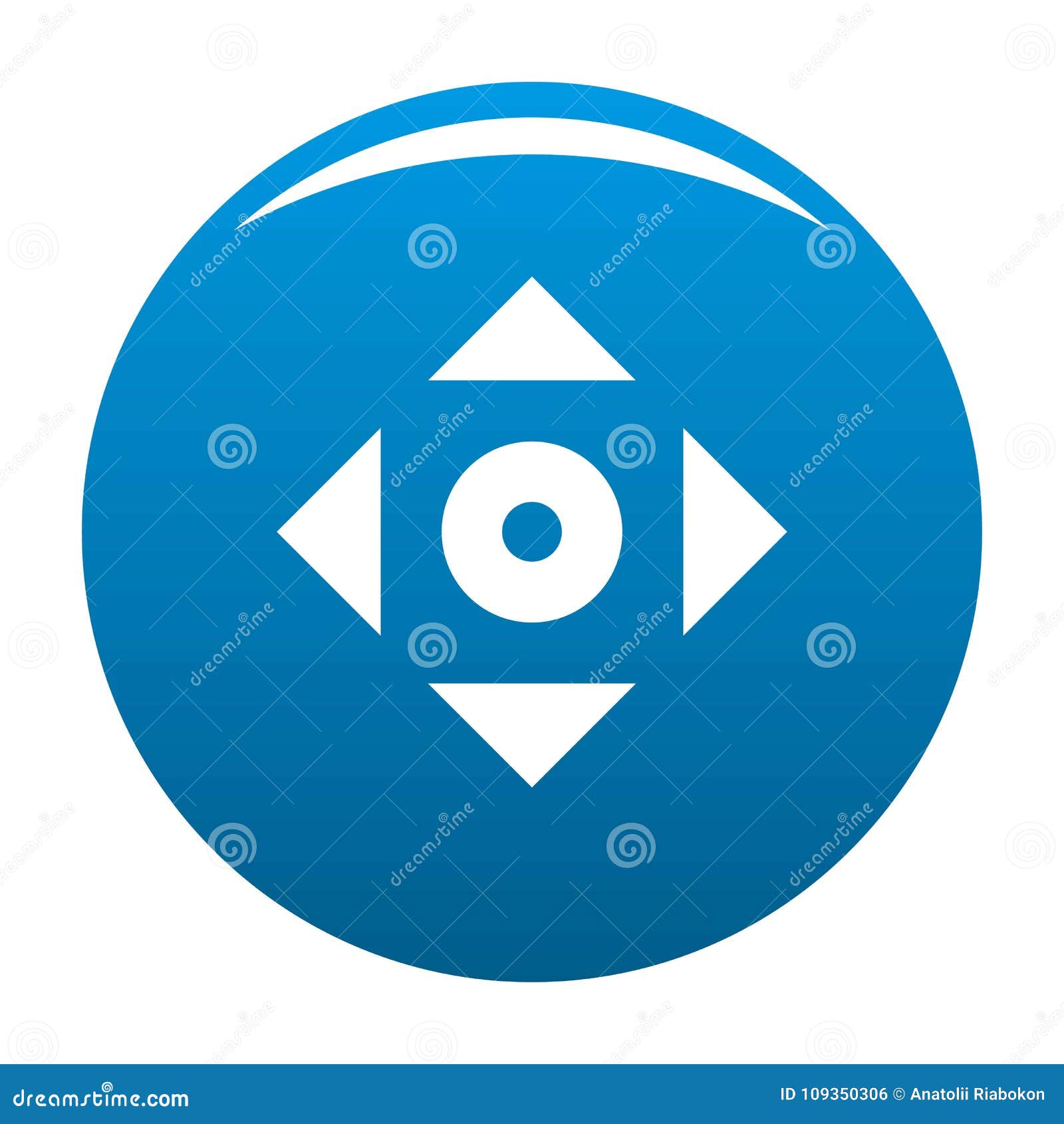 Cursor Displacement App Icon Blue Vector Stock Vector - Illustration of ...