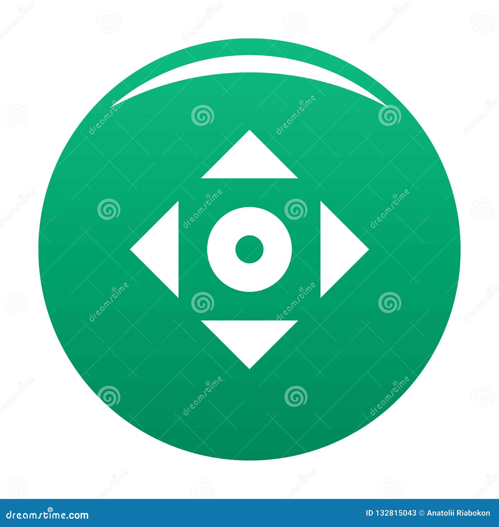 Cursor Displacement Arrow Icons Circle Set Stock Photography ...