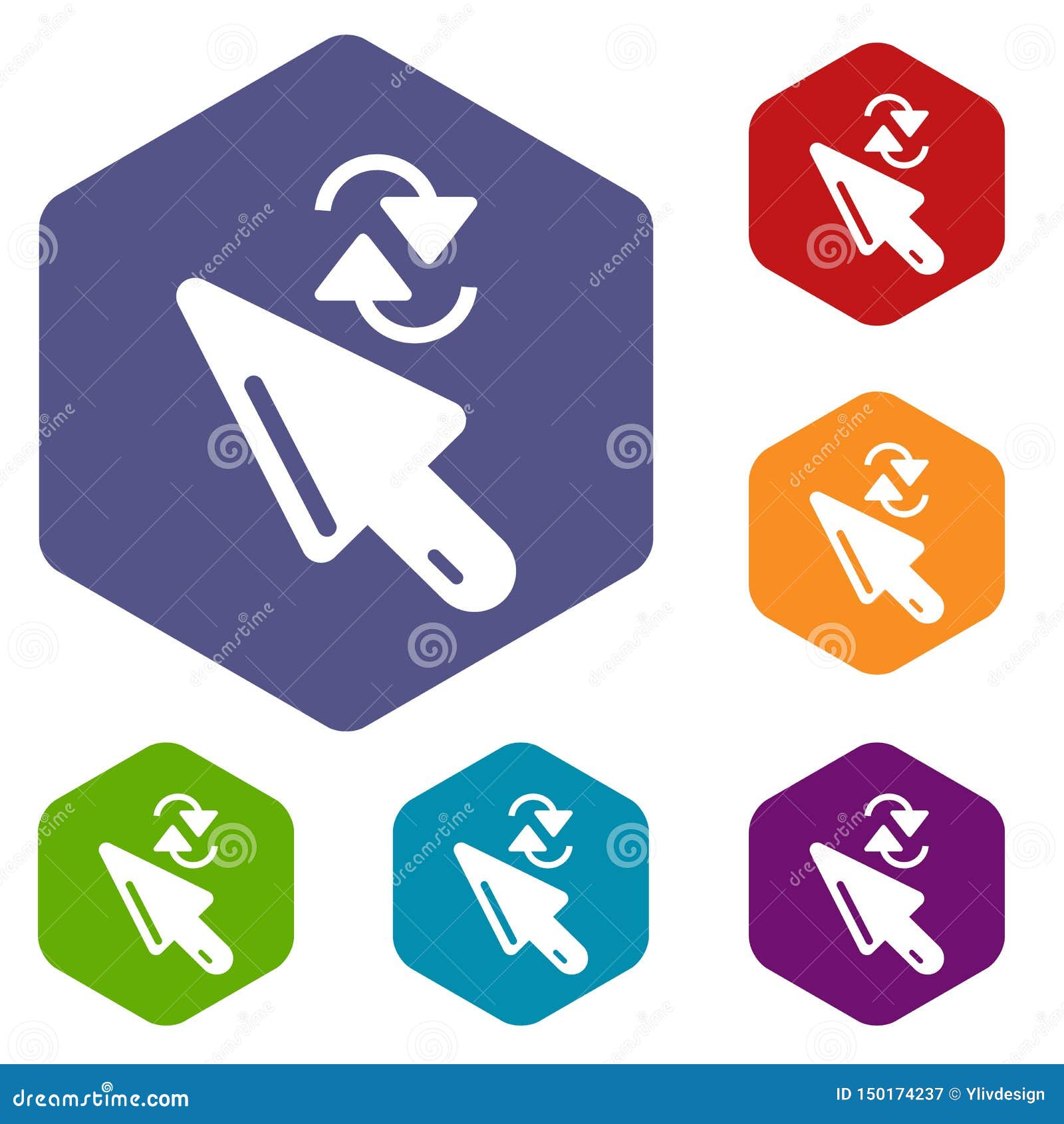 Cursor Element Icon, Simple Black Style Stock Vector - Illustration of ...