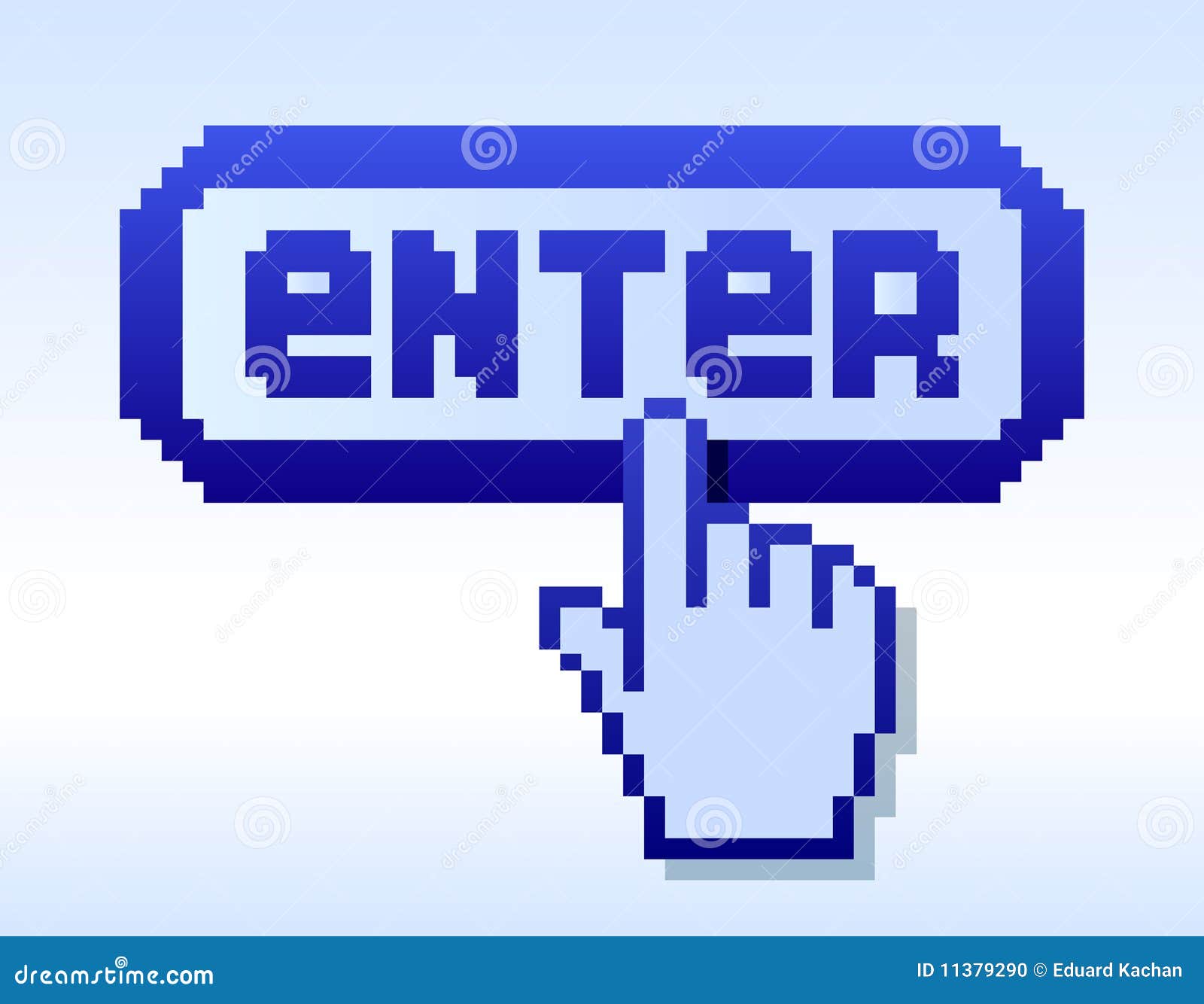 Cursor and enter stock vector. Illustration of enter - 11379290