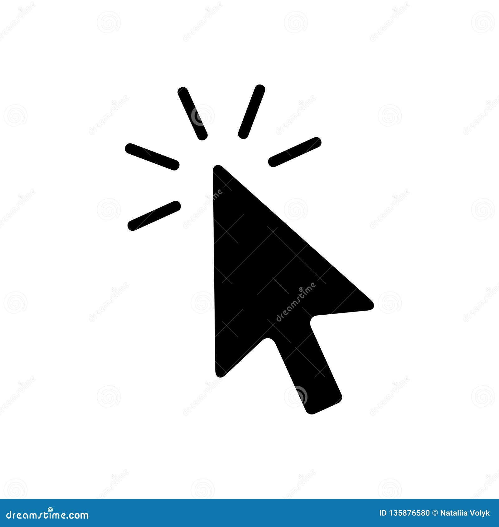 Cursor Icon Click. Vector Illustration Stock Vector - Illustration of ... Cursor Icon Click. Vector Illustration Stock Vector - Illustration of ...