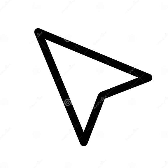 Cursor Icon Design in Filled and Outlined Style Stock Vector ...