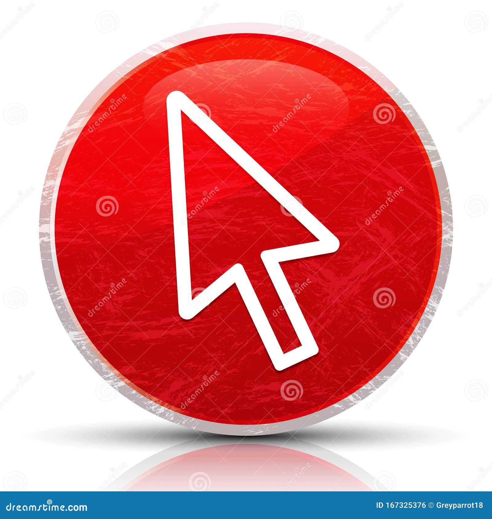 Cursor Icon Metallic Grunge Abstract Red Round Button Illustration ... Cursor Icon Metallic Grunge Abstract Red Round Button Illustration ...