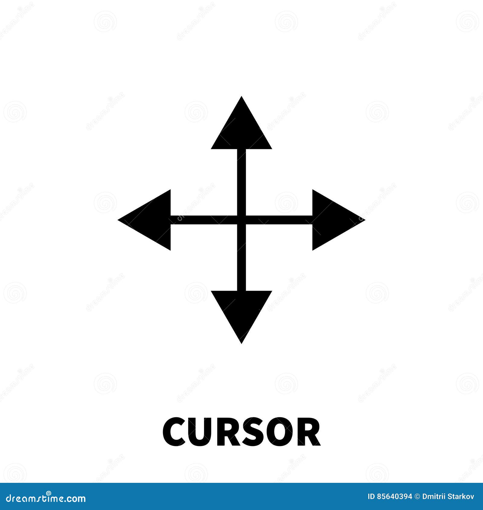 Cursor Icon or Logo in Modern Line Style. Stock Vector - Illustration ...