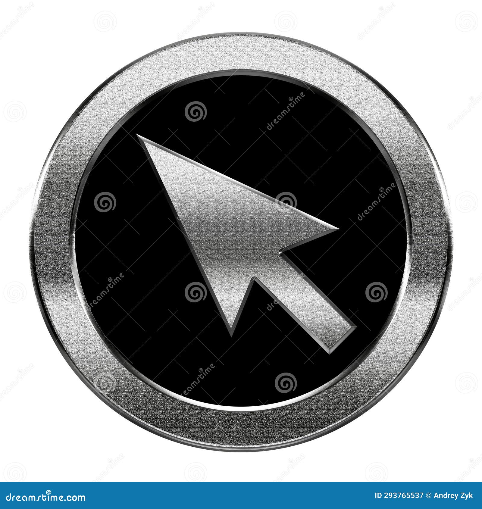 Cursor icon silver stock image. Image of mouse, icon - 293765537