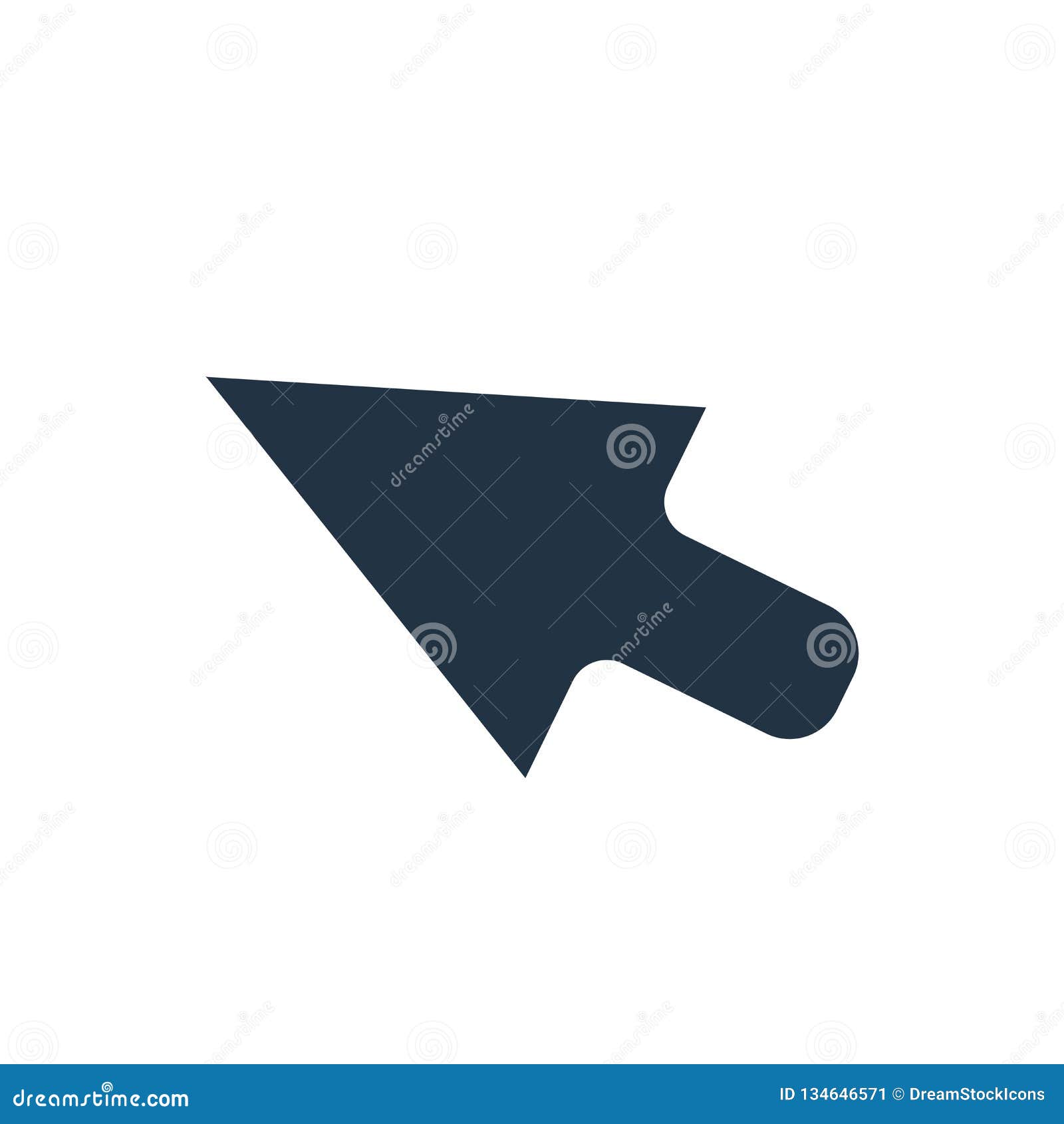 Cursor Icon Vector Isolated on White Background, Cursor Sign Stock ...