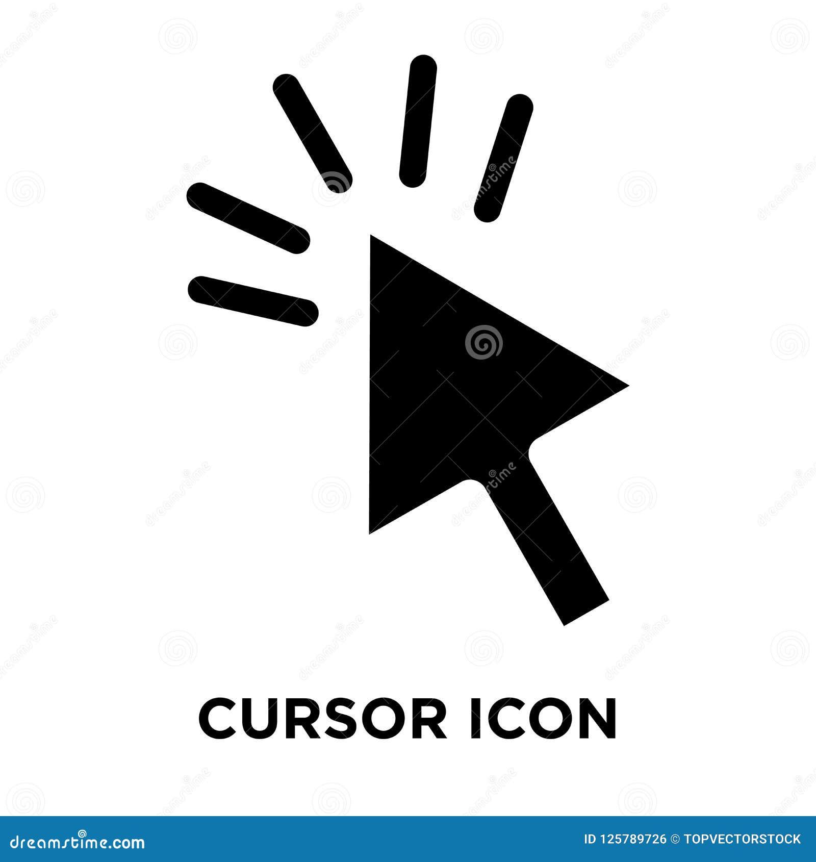 Cursor Icon Vector Isolated on White Background, Logo Concept of Stock ...