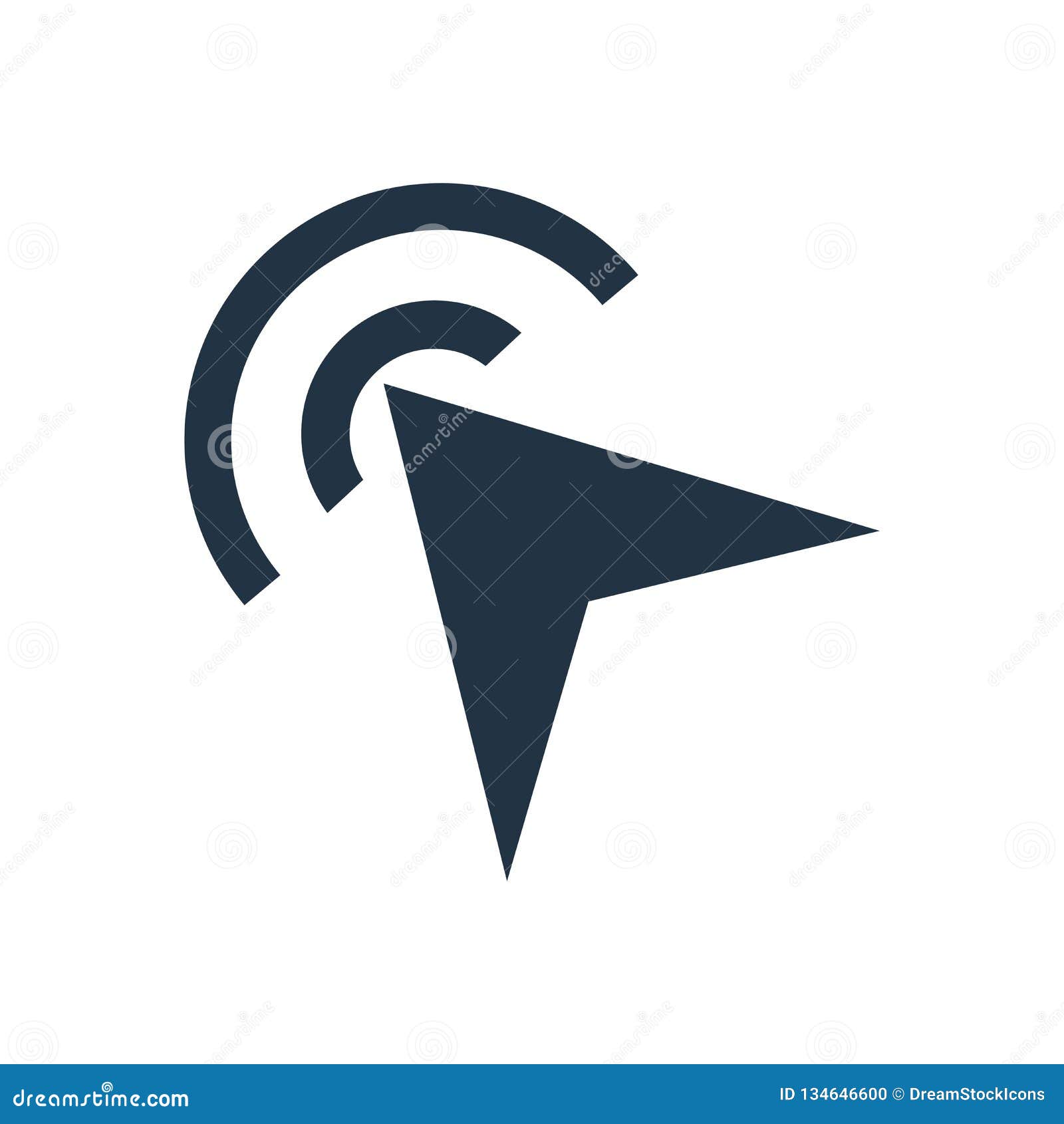 Cursor Icon Vector Isolated on White Background, Cursor Sign Stock ...