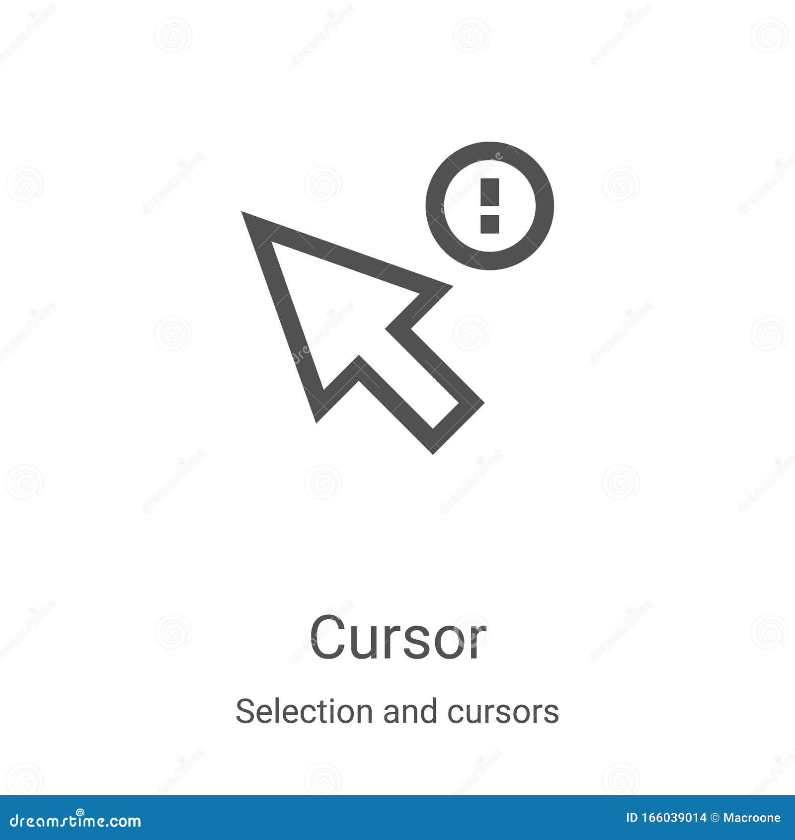 Cursor Icon Vector From Selection And Cursors Collection. Thin Line ...