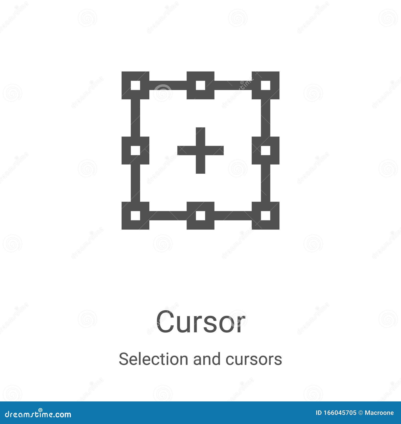 Cursor Icon Vector From Selection And Cursors Collection Thin Line Cursor Outline Icon Vector 5692