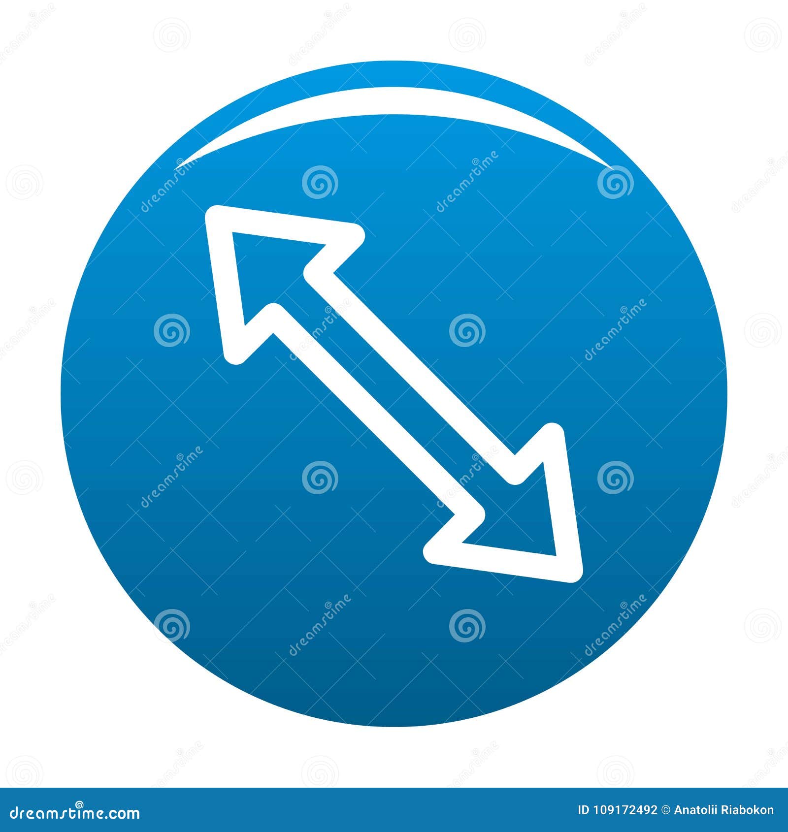 Cursor Increase Element Icon Blue Vector Stock Vector - Illustration of ...