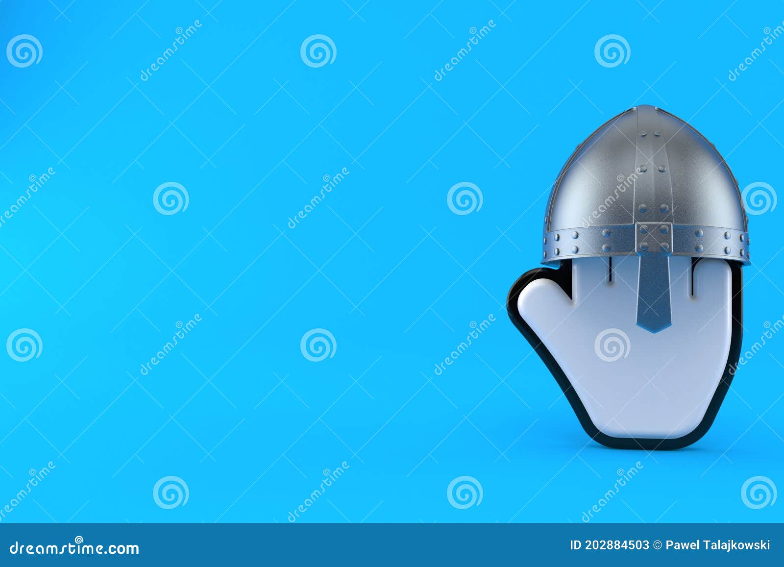 Cursor with knight helmet stock illustration. Illustration of military ...