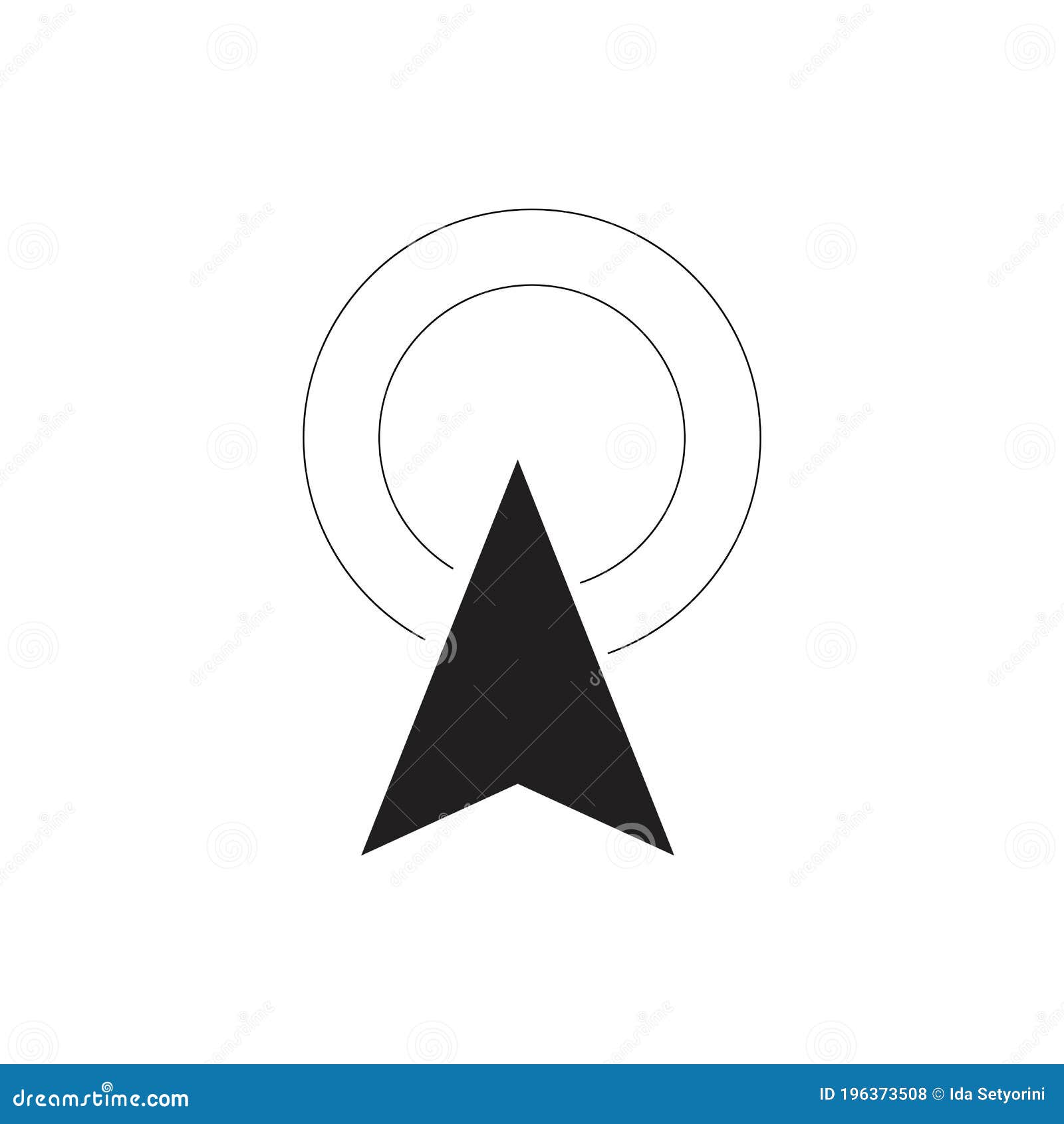 Cursor logo stock vector. Illustration of choosing, black - 196373508