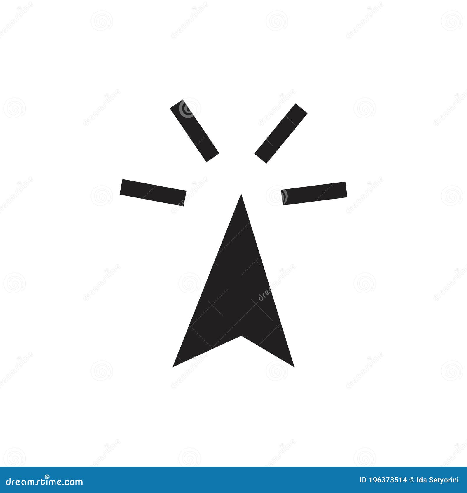 Cursor logo stock vector. Illustration of concept, aiming - 196373514