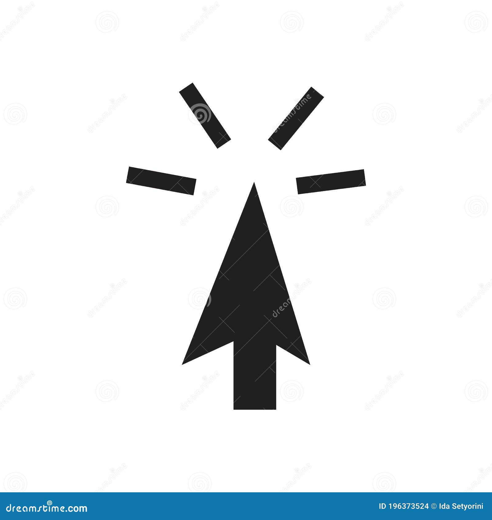 Cursor logo stock vector. Illustration of thumb, touch - 196373524