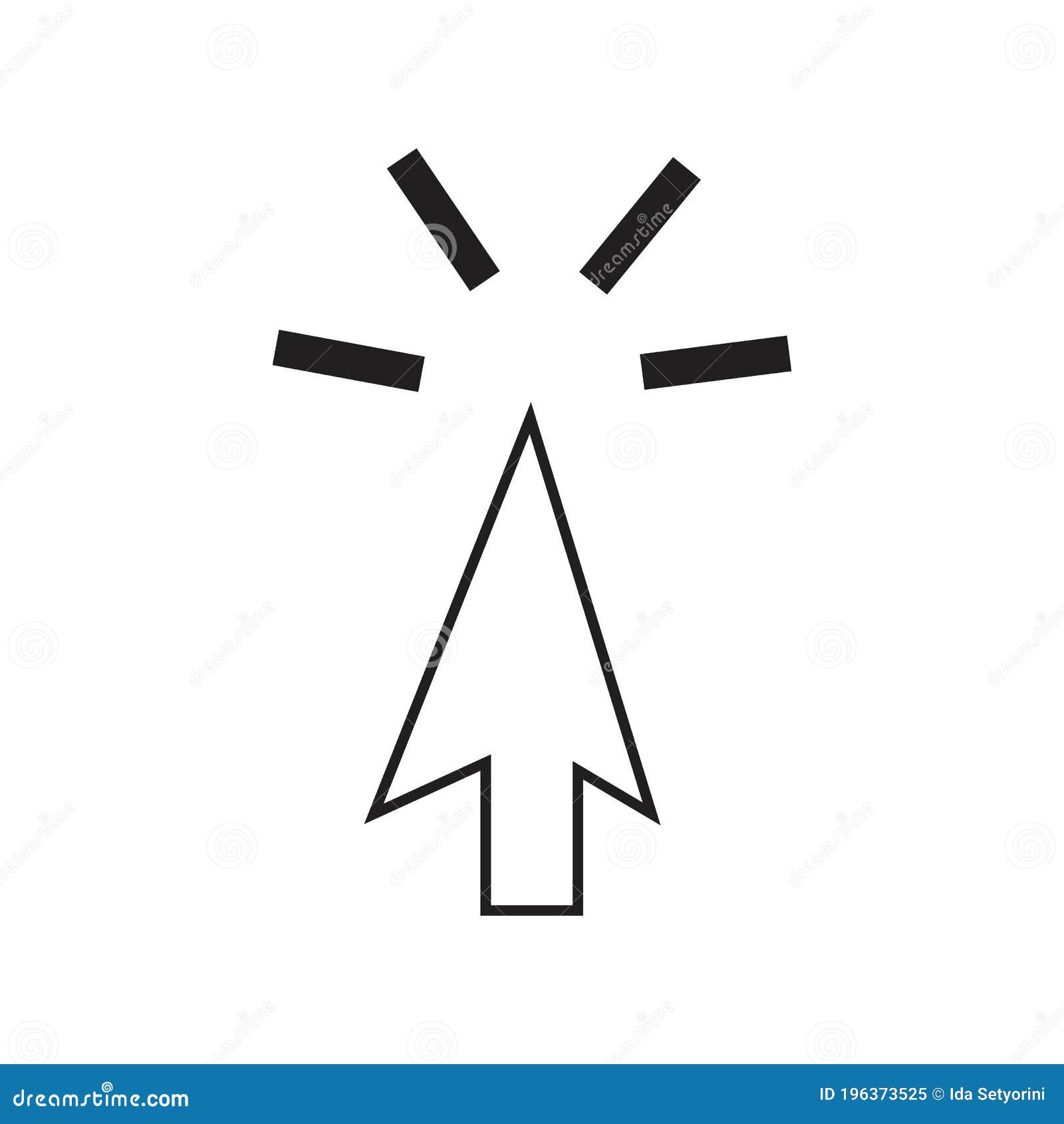 Cursor logo stock vector. Illustration of black, hand - 196373525