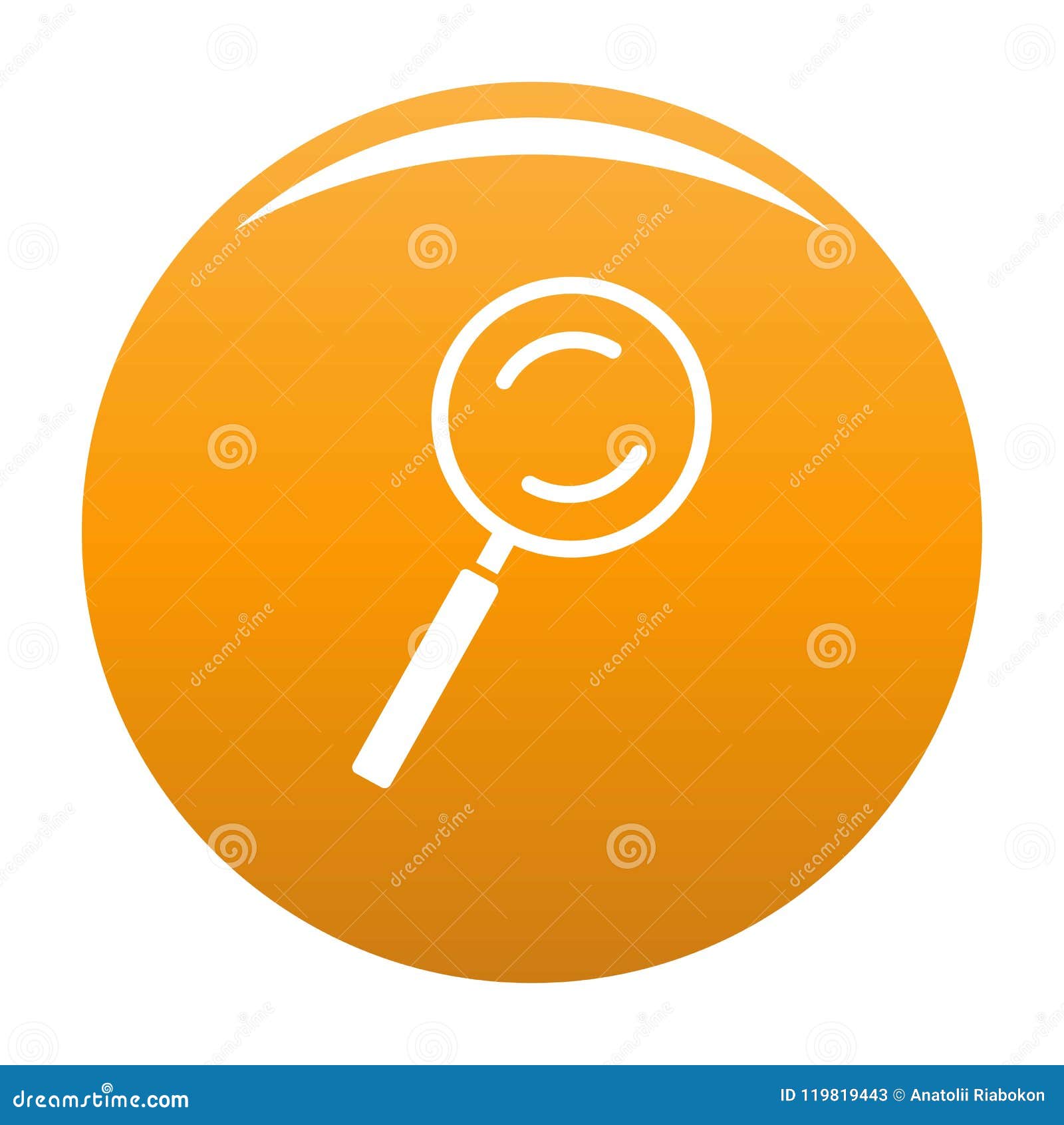 Cursor Magnifier Element Icon Vector Orange Stock Vector - Illustration ... Cursor Magnifier Element Icon Vector Orange Stock Vector - Illustration ...
