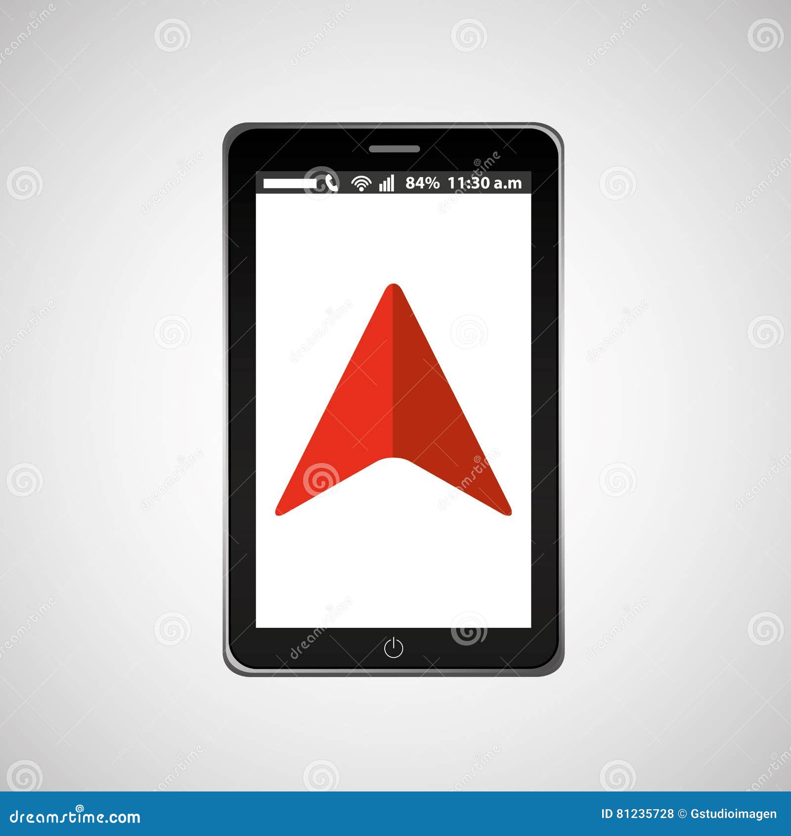 Cursor Mobile Phone Navigation Stock Vector - Illustration of element ...