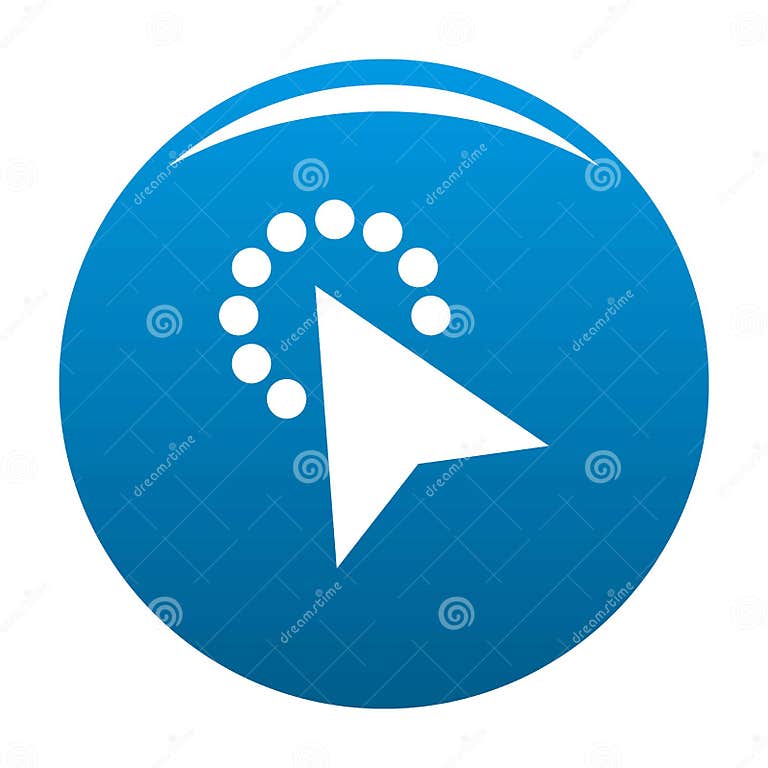 Cursor Modern Click Icon Blue Stock Illustration - Illustration of ...