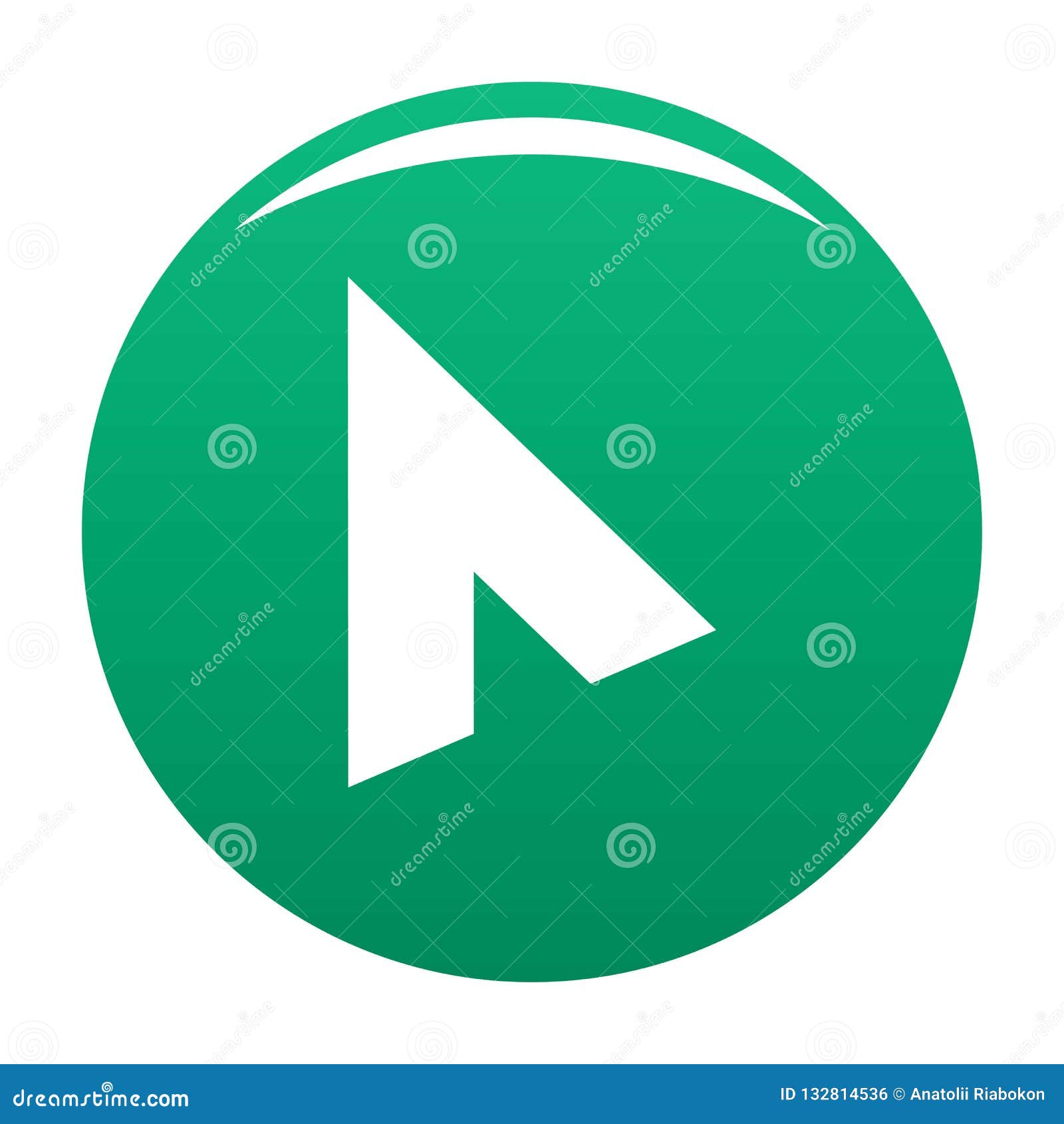 Cursor Modern Element Icon Vector Green Stock Vector - Illustration of ...