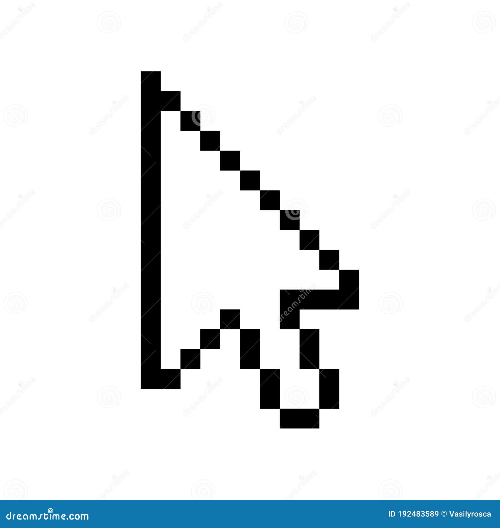 Cursor Mouse Icon. Cursor Pixel Pointer Arrow Stock Vector ...