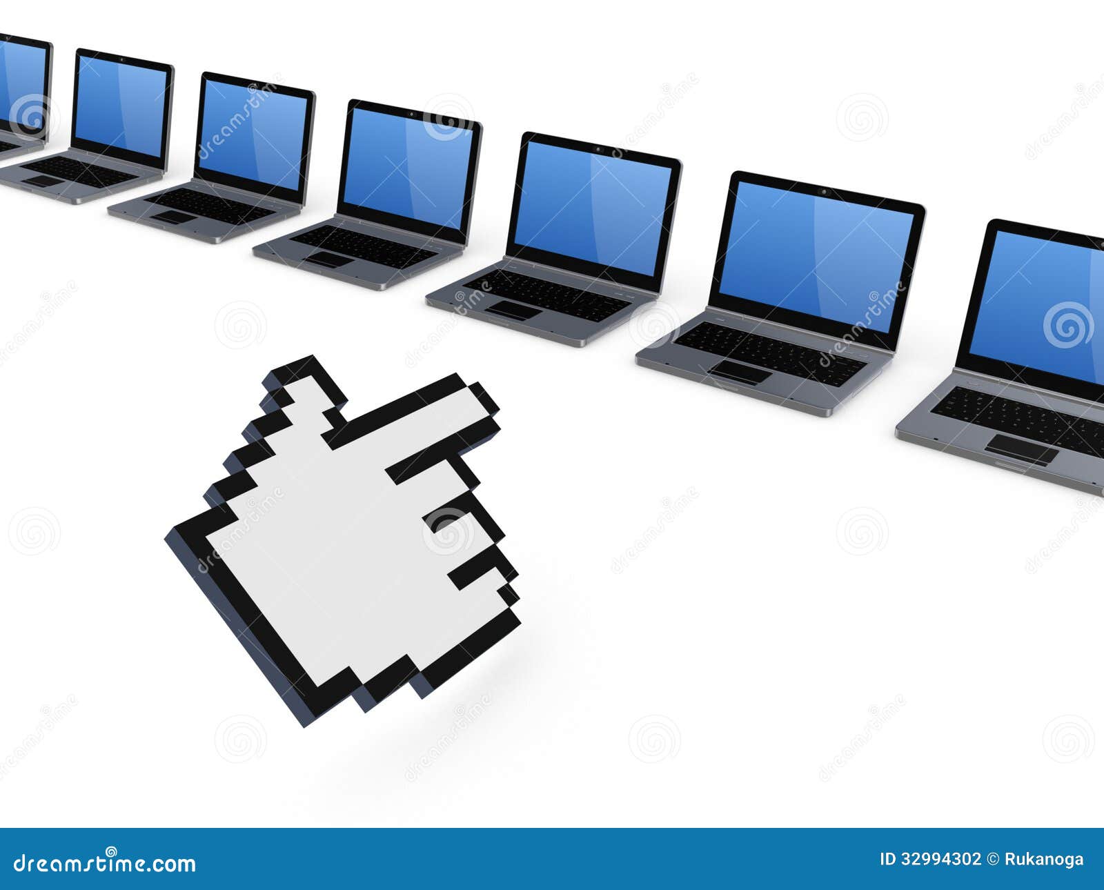 Cursor and notebooks. stock illustration. Illustration of fist - 32994302
