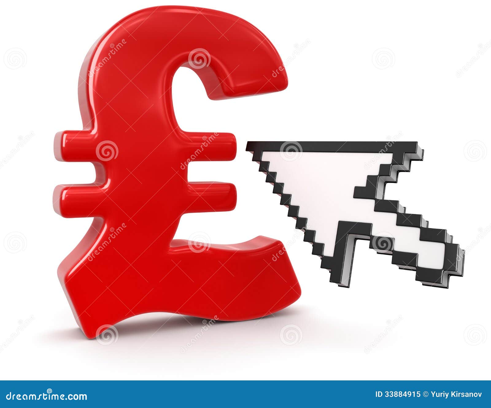 Cursor and Pound Sign (clipping Path Included) Stock Illustration ...