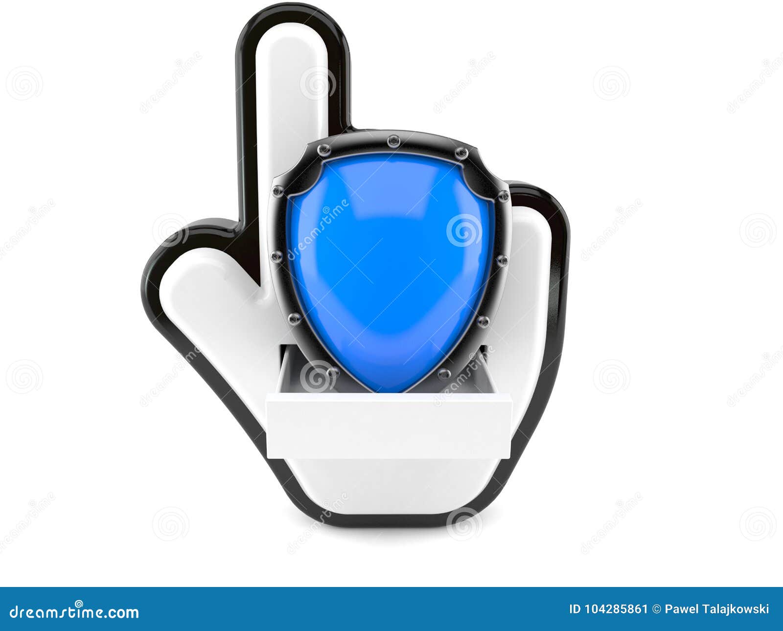 Cursor with Protective Shield Stock Illustration - Illustration of ...
