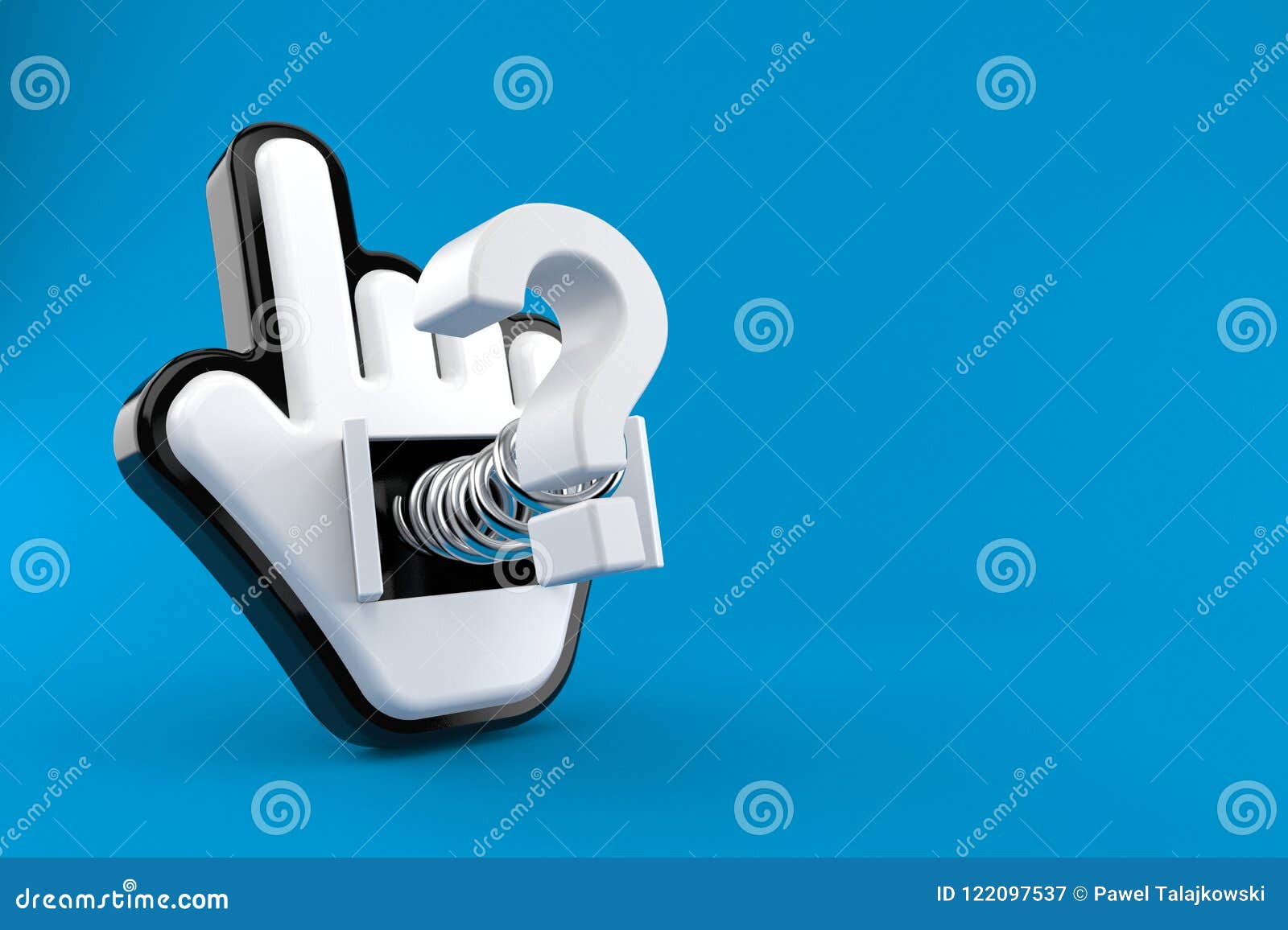 Cursor with question mark stock illustration. Illustration of computer ...