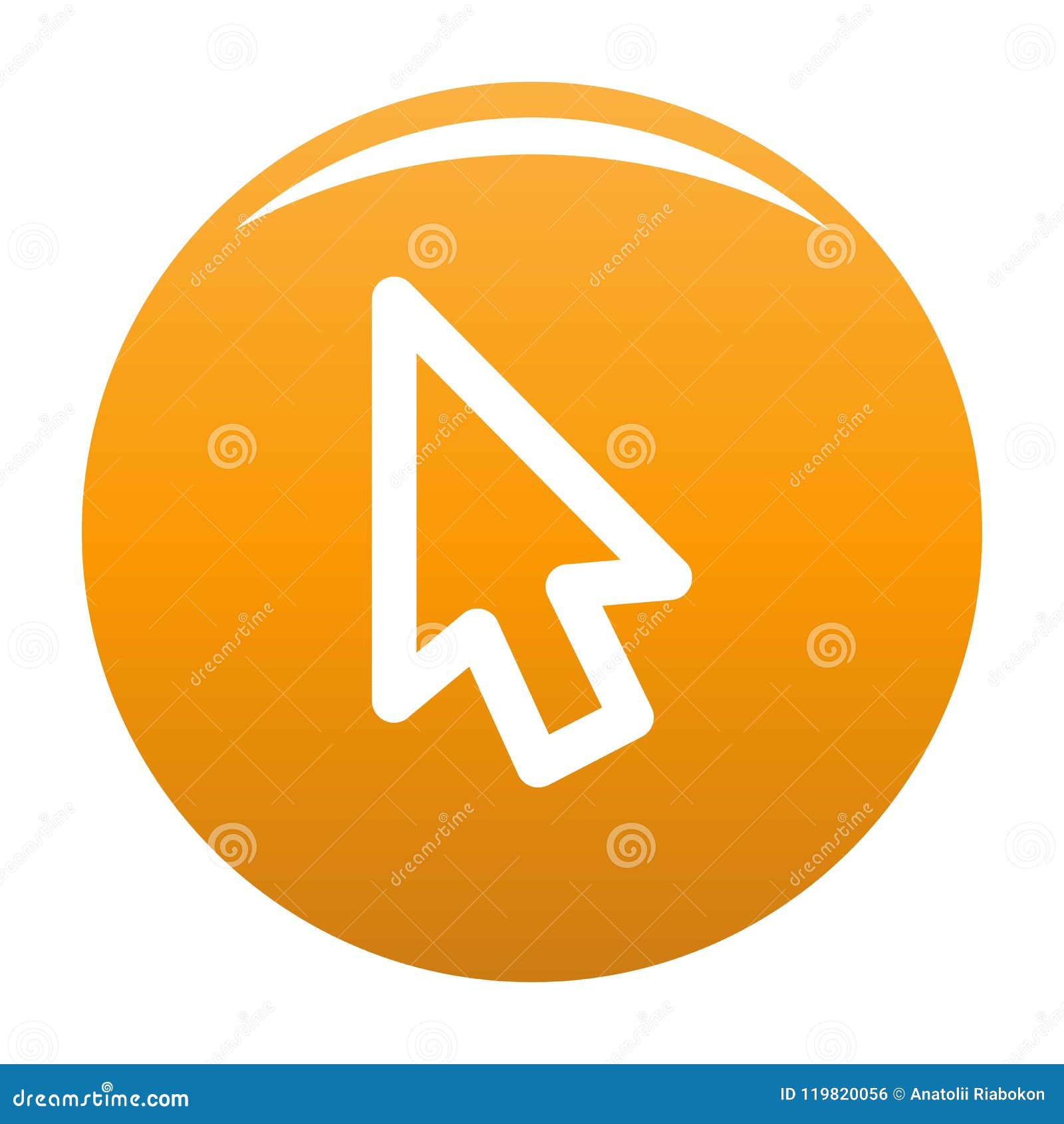 Cursor Retro Element Icon Vector Orange Stock Vector - Illustration of ... Cursor Retro Element Icon Vector Orange Stock Vector - Illustration of ...