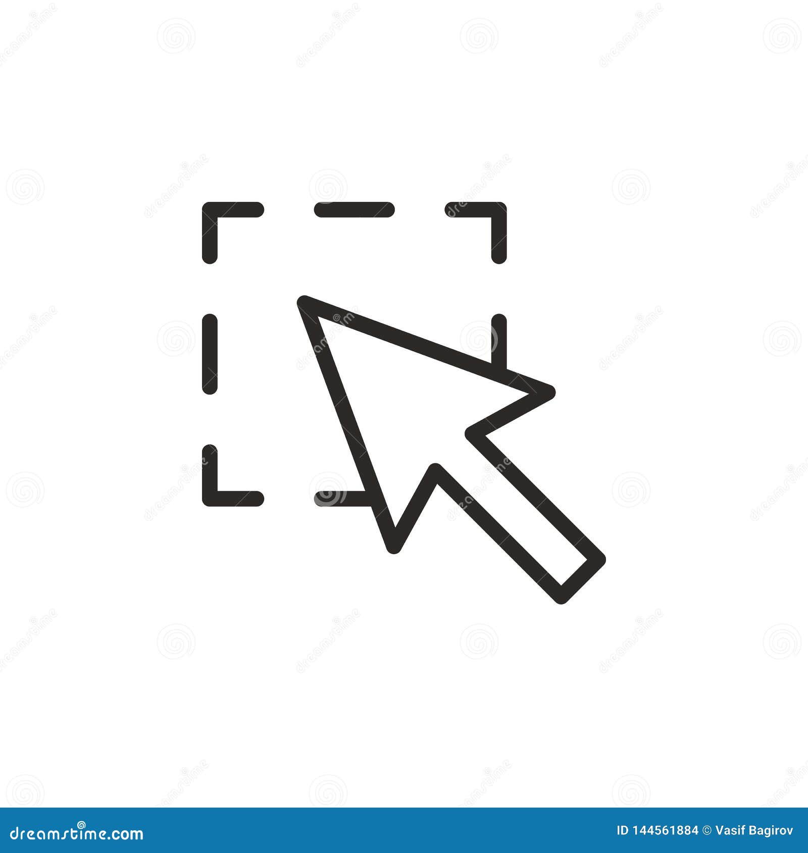 Cursor, Select Vector Icon. Element of Design Tool for Mobile Concept ...