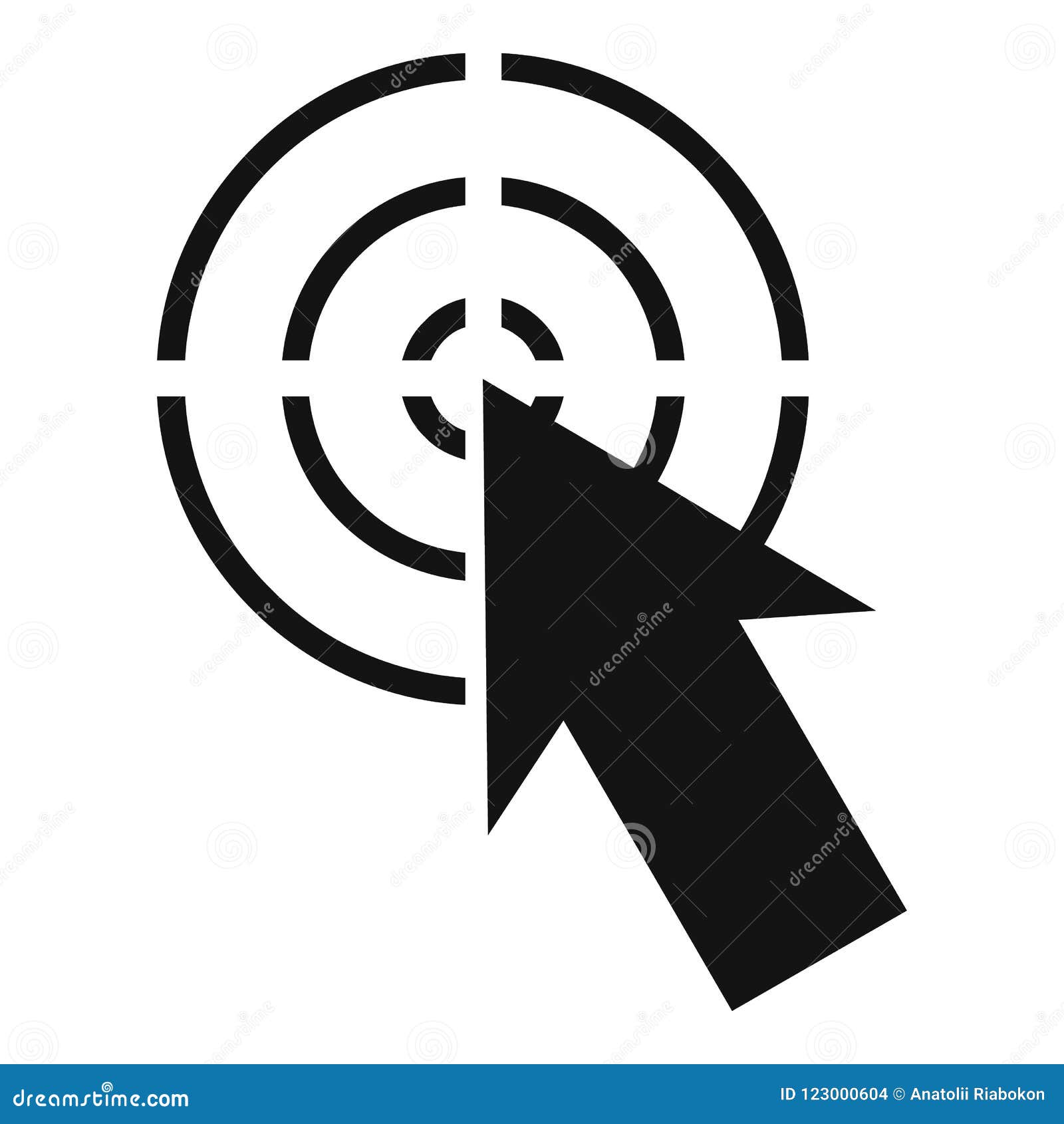 Cursor Shape Icon, Simple Black Style Stock Illustration - Illustration ...